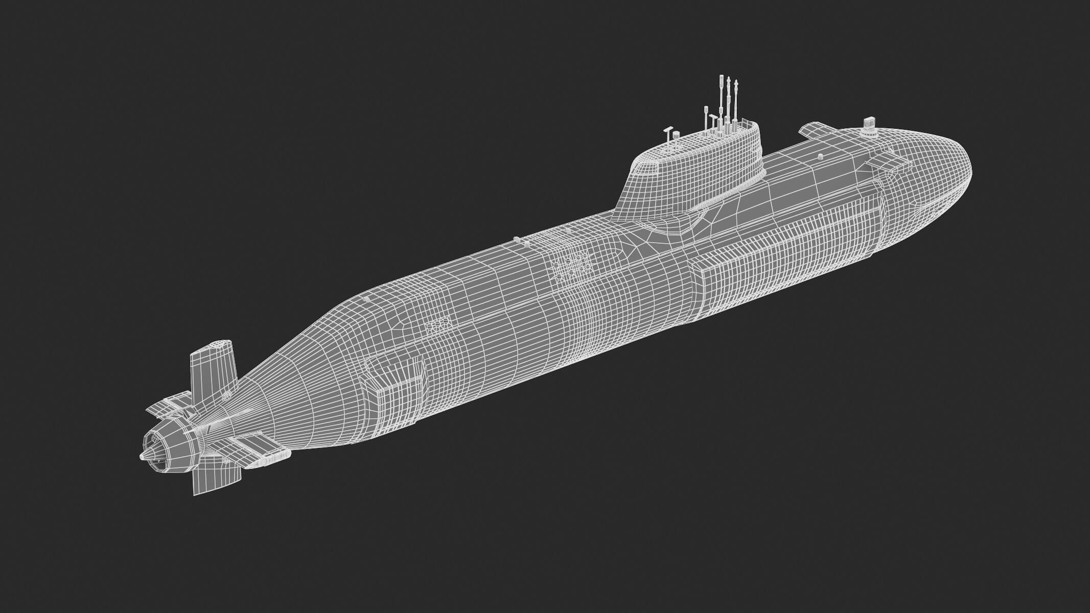 HMS Artful SSNs Submarine - 3D Model by frezzy