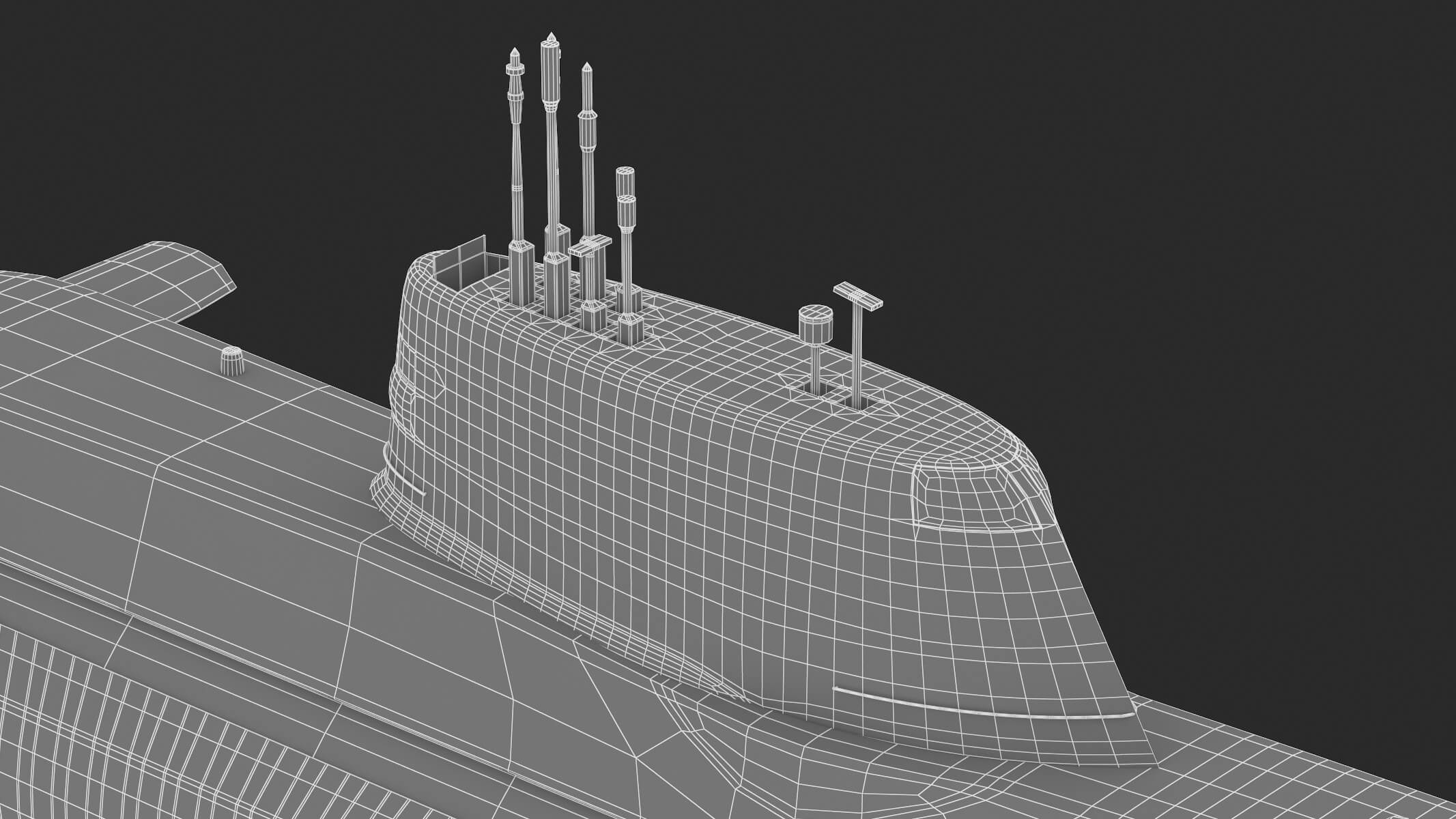 HMS Artful SSNs Submarine - 3D Model by frezzy