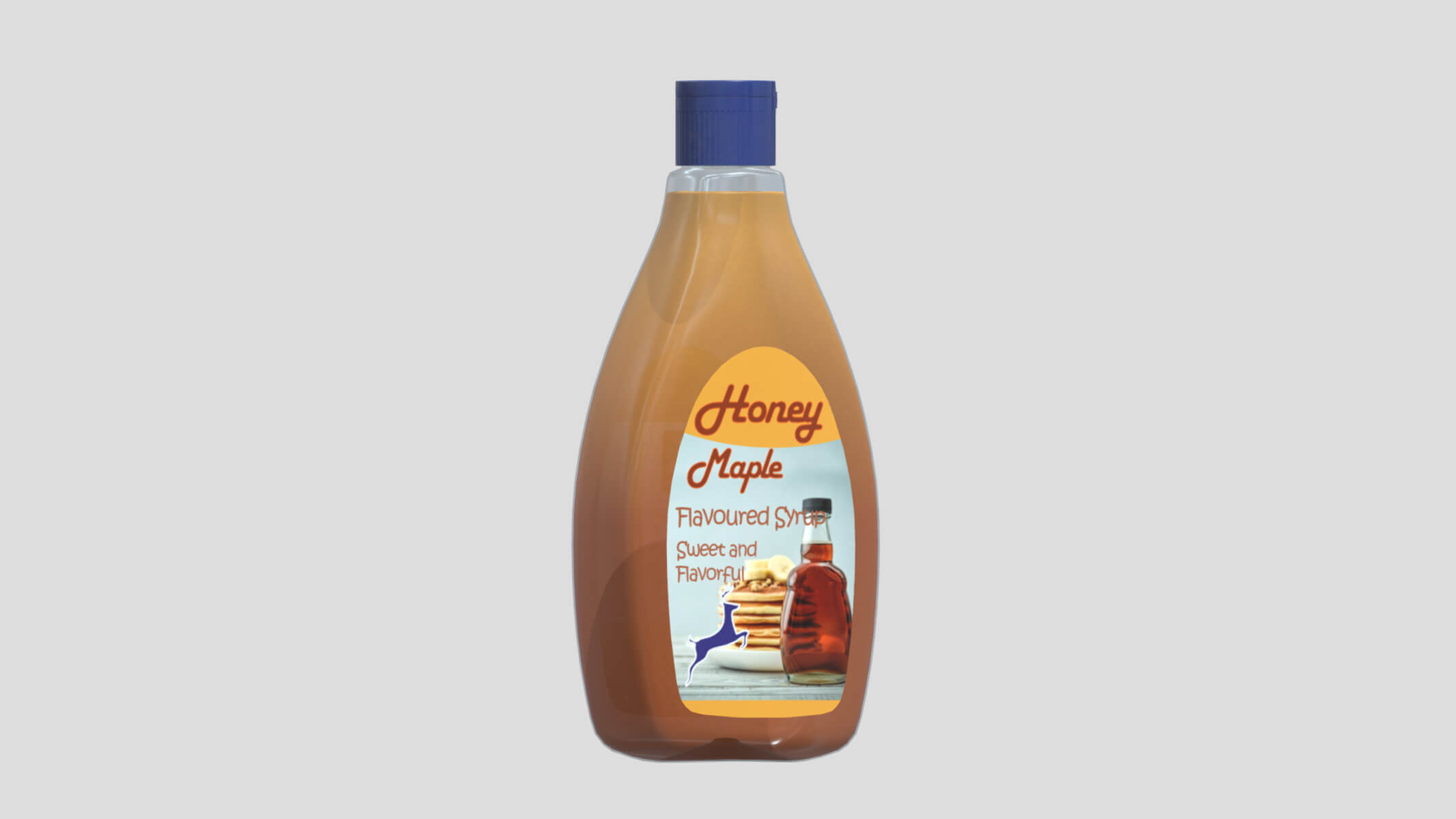 Honey Maple Syrup Flavored Low Poly - 3D Model by frezzy