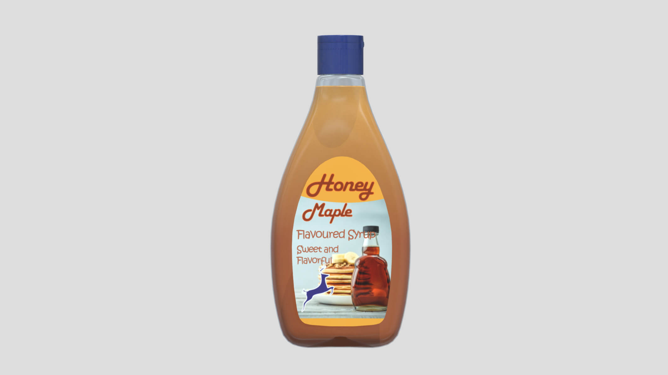 Honey Maple Syrup Flavored Low Poly - 3D Model by frezzy