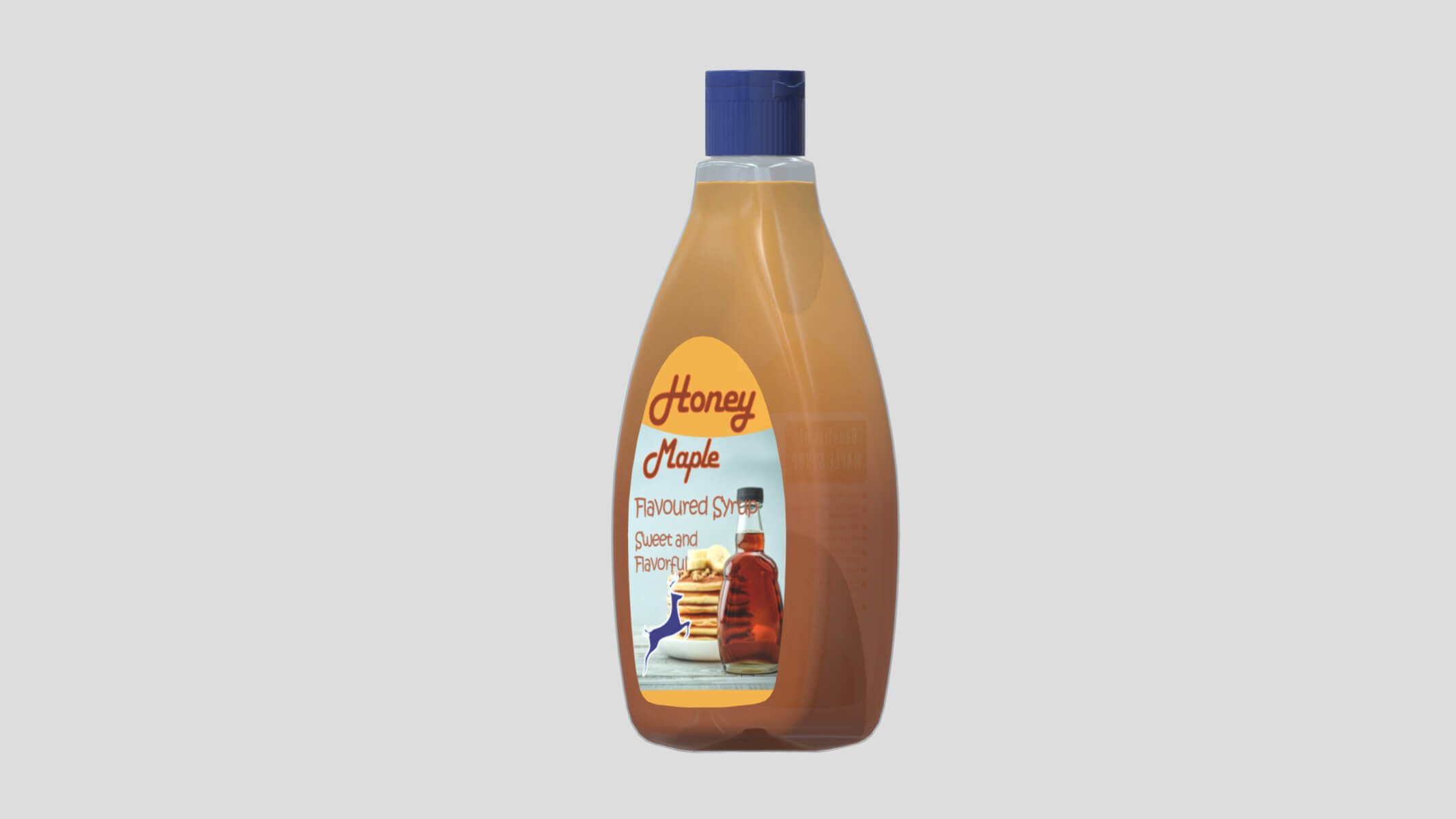 Honey Maple Syrup Flavored Low Poly - 3D Model by frezzy
