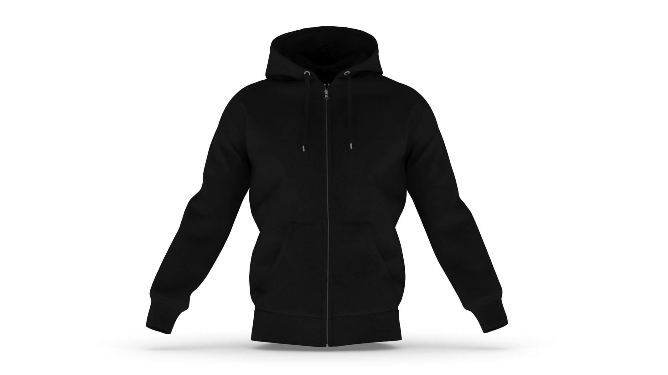 Hoodie Zip Generic - 3D Model by frezzy