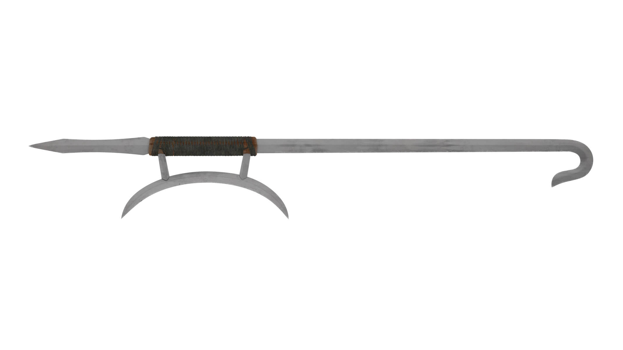 Black Steel Hook Sword