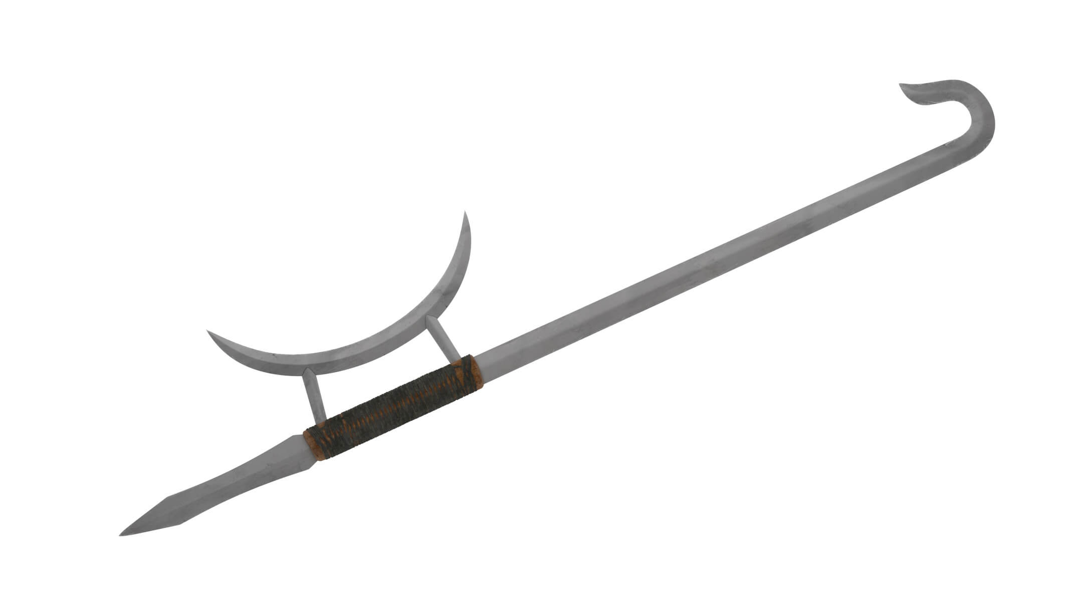 Black Steel Hook Sword