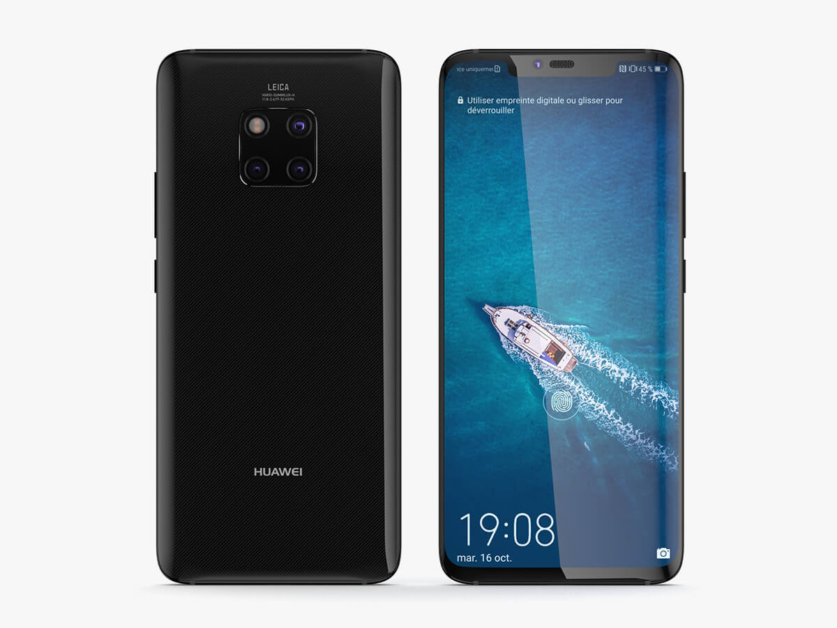 Huawei Mate 20 Pro - 3D Model by frezzy