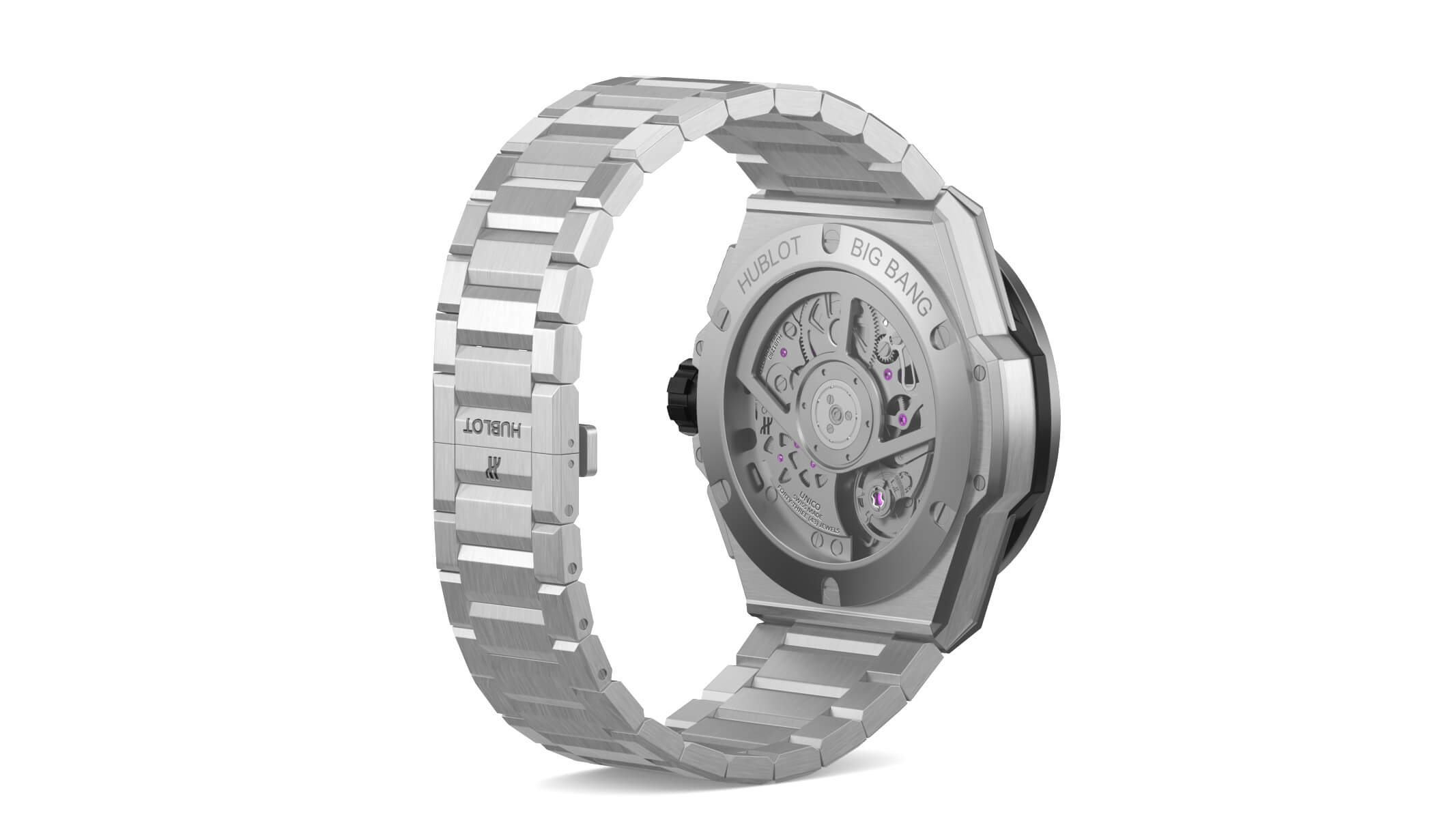 Hublot Big Bang Integranted 42mm Black - 3D Model by frezzy
