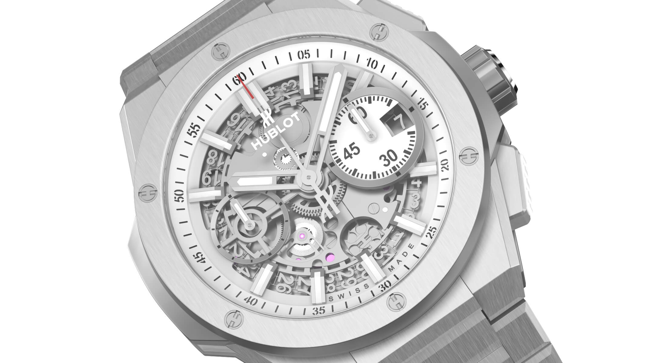 All the colors of the Hublot Big Bang Integranted 42mm - 3D Model by frezzy