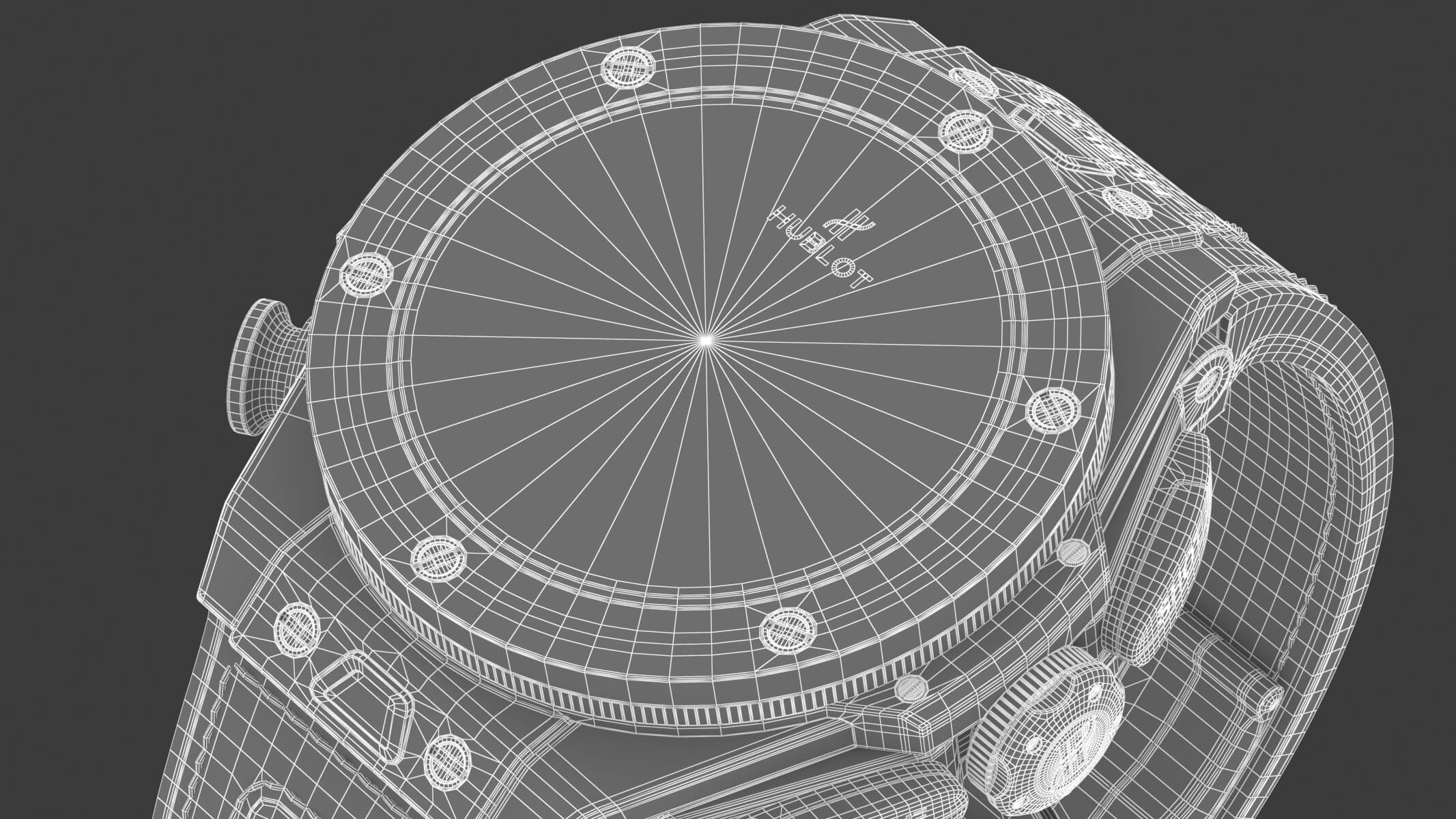 Hublot Big Bang Unico 45mm Golf Silver - 3D Model by frezzy