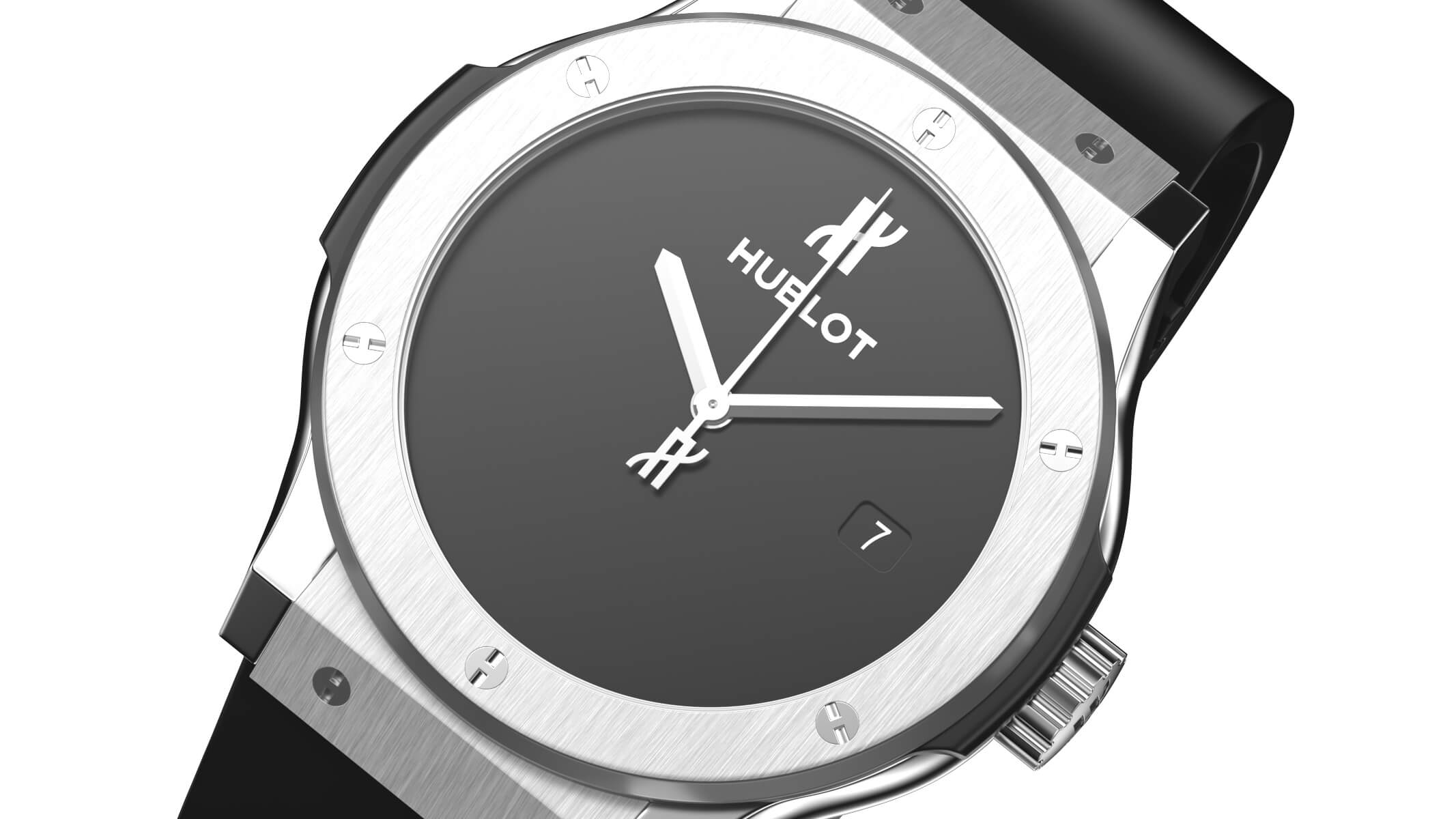 Hublot Classic Fusion Original Titanium 42mm - 3D Model by frezzy