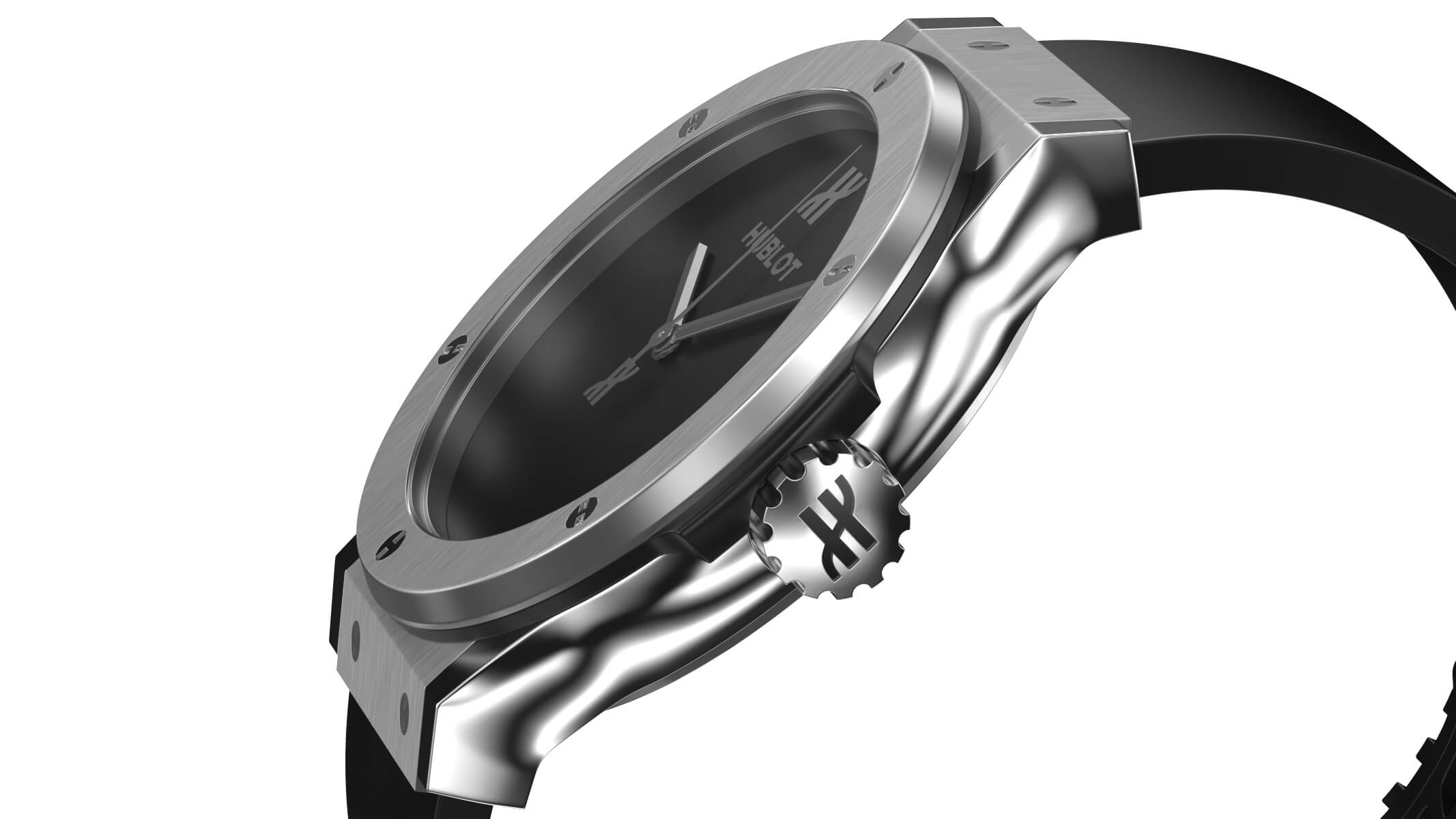 Hublot Classic Fusion Original Titanium 42mm - 3D Model by frezzy