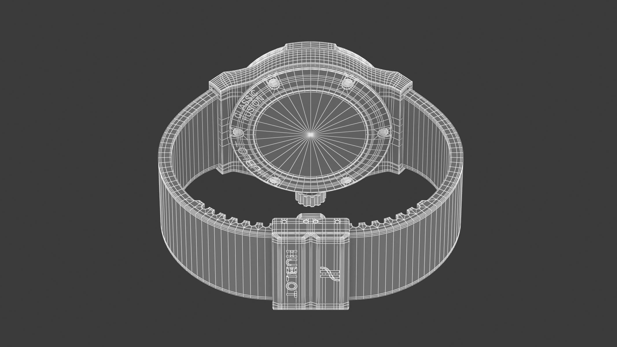 Hublot Classic Fusion Original Titanium 42mm - 3D Model by frezzy