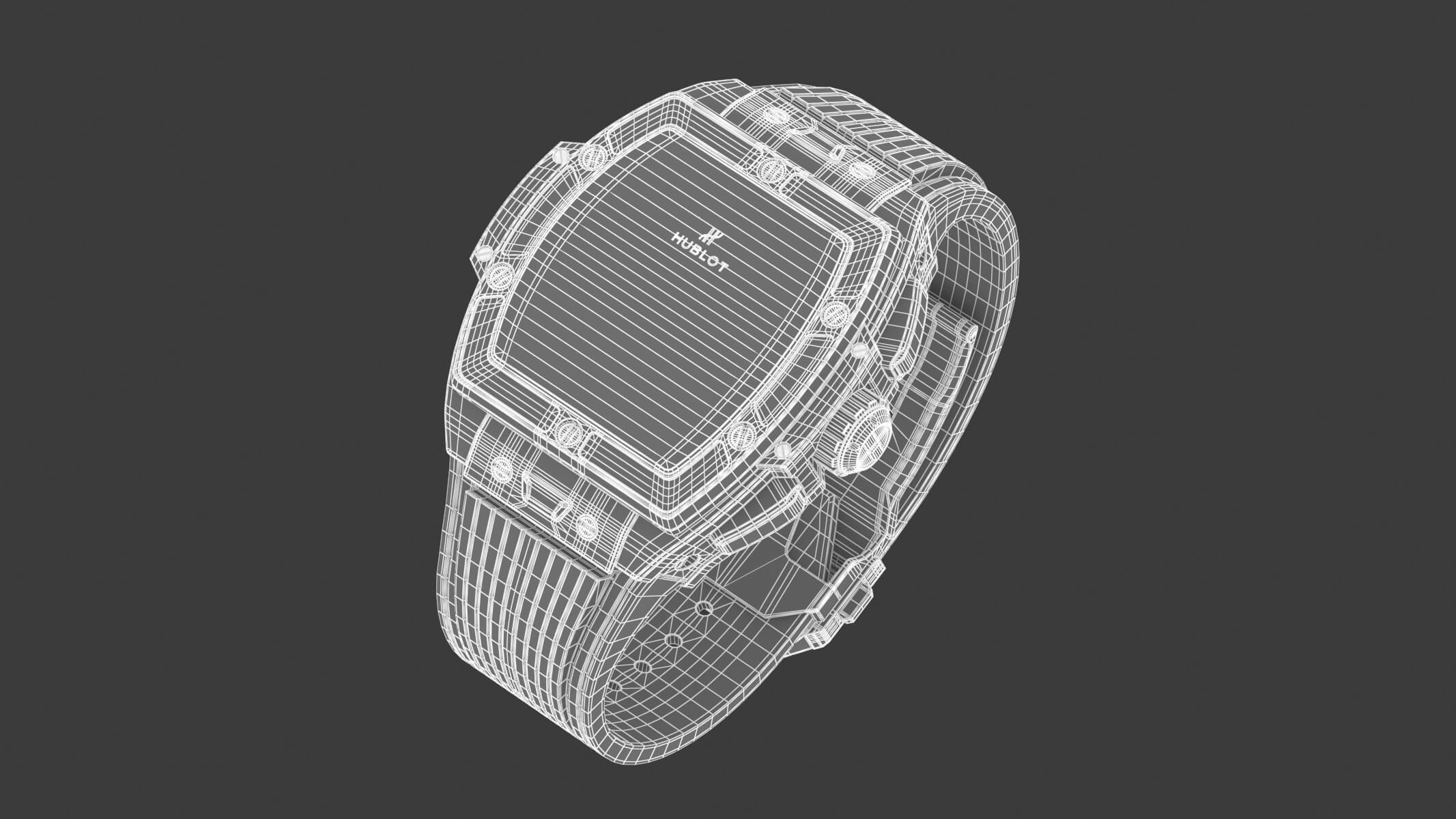 Hublot Spirit of Big Bang Meca-10 Titanium 45mm 3D Model by frezzy