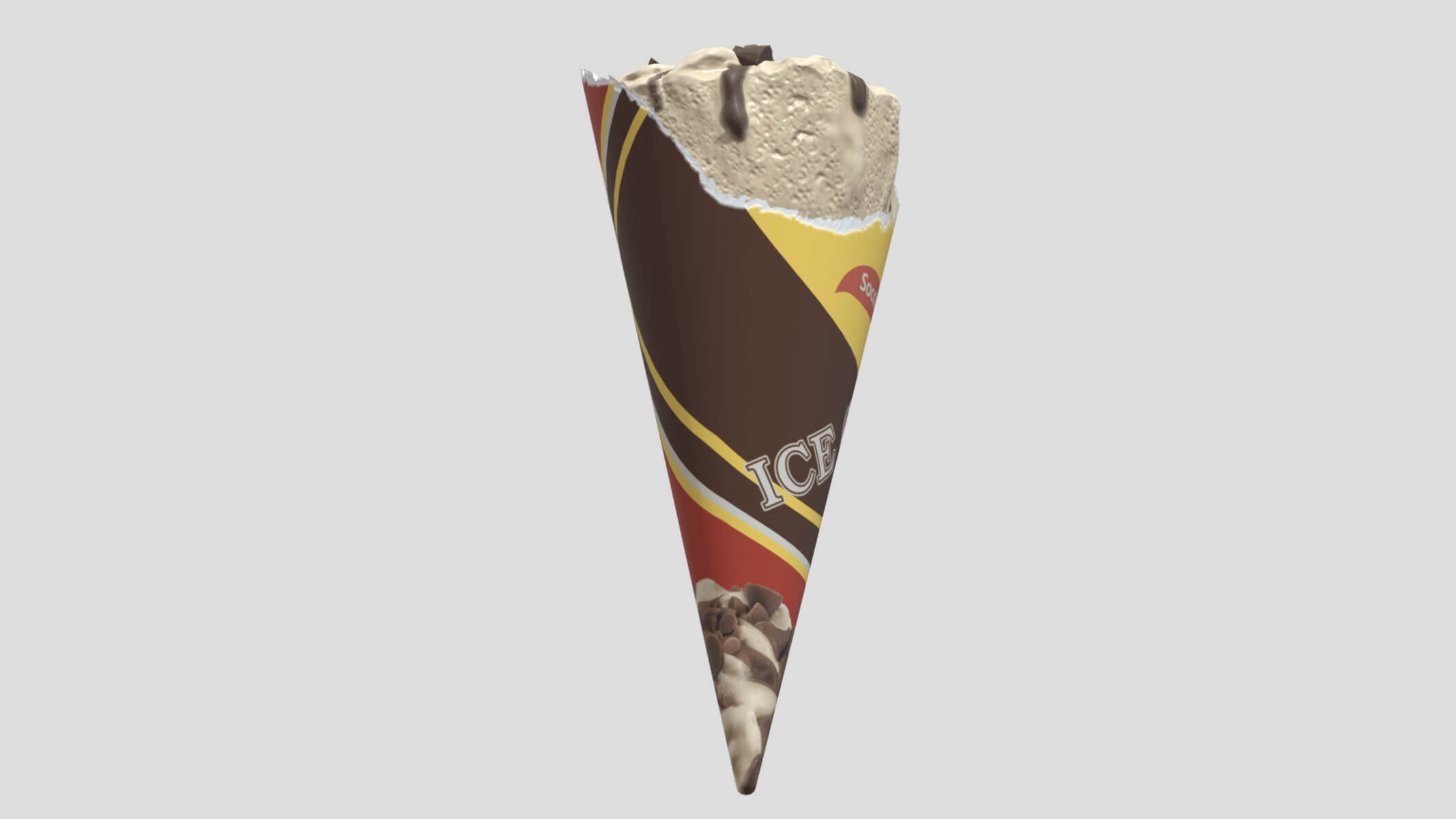 Ice Cream 01 Low Poly - 3D Model by frezzy
