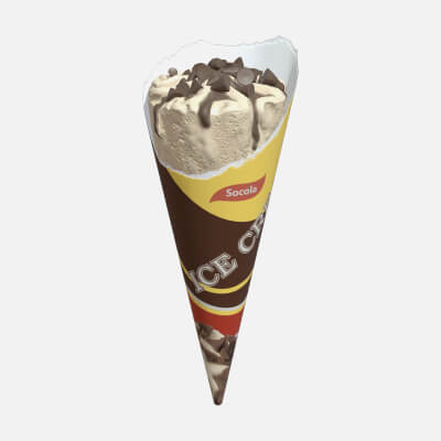 Ice Cream 01 Low Poly - 3D Model by frezzy