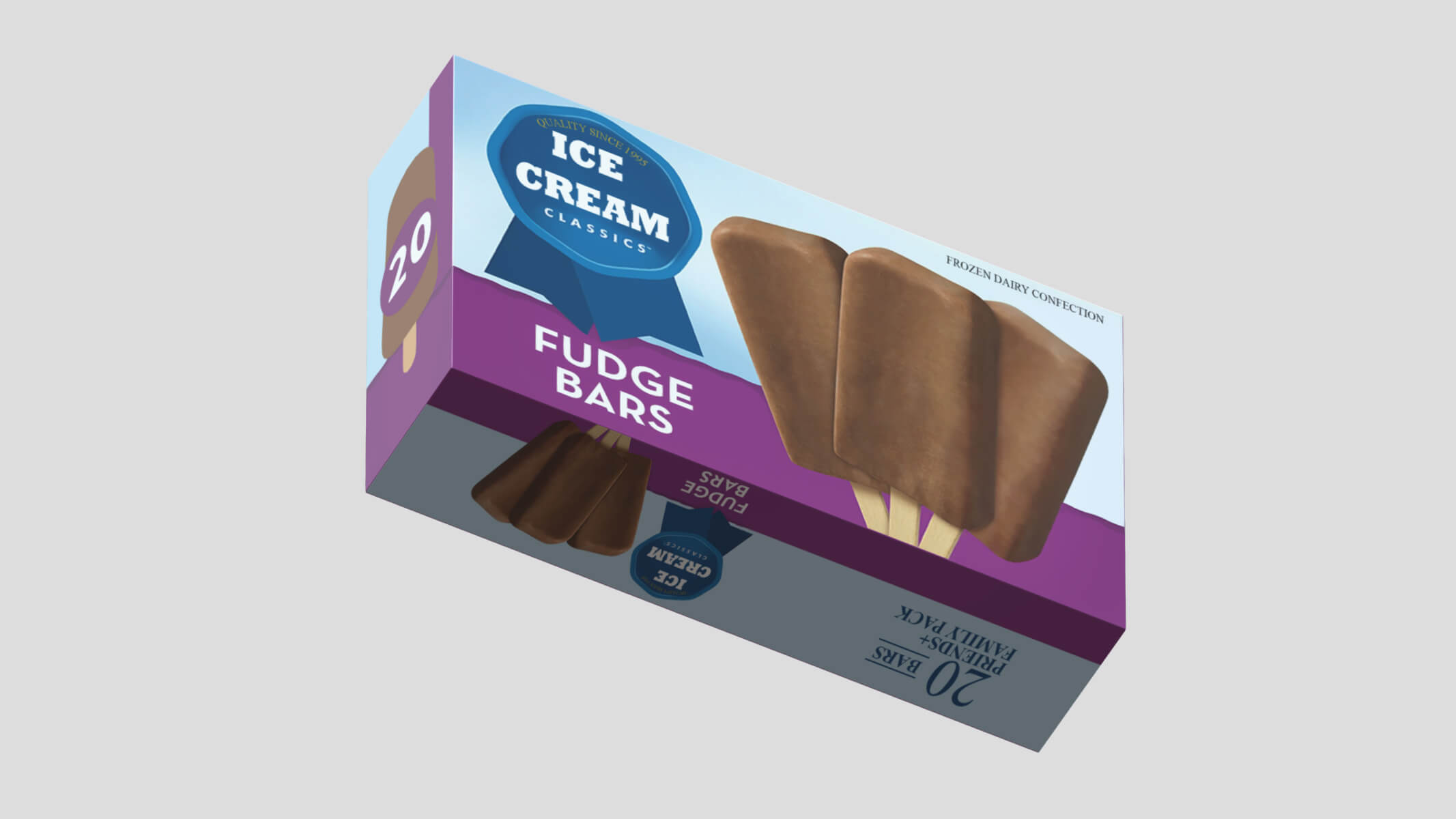Ice Cream Box 01 Low Poly - 3D Model by frezzy