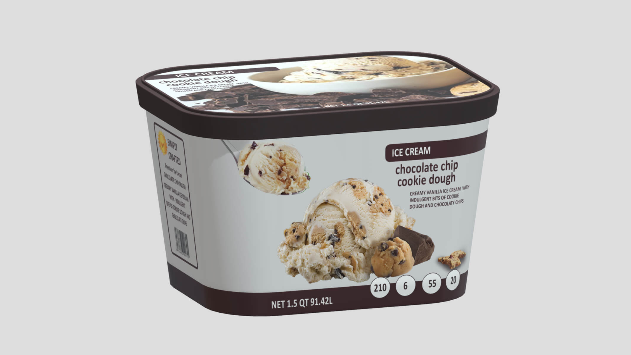 Ice Cream Box 04 Low Poly - 3D Model by frezzy