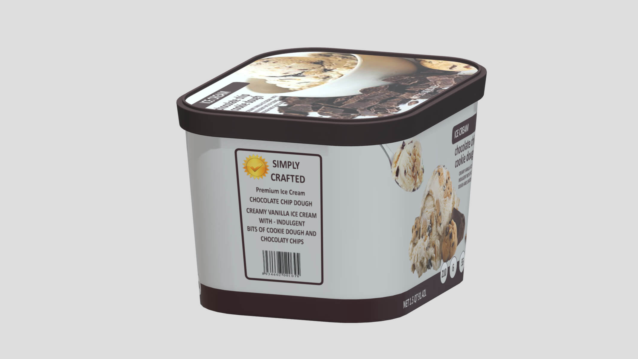 Ice Cream Box 04 Low Poly - 3D Model by frezzy