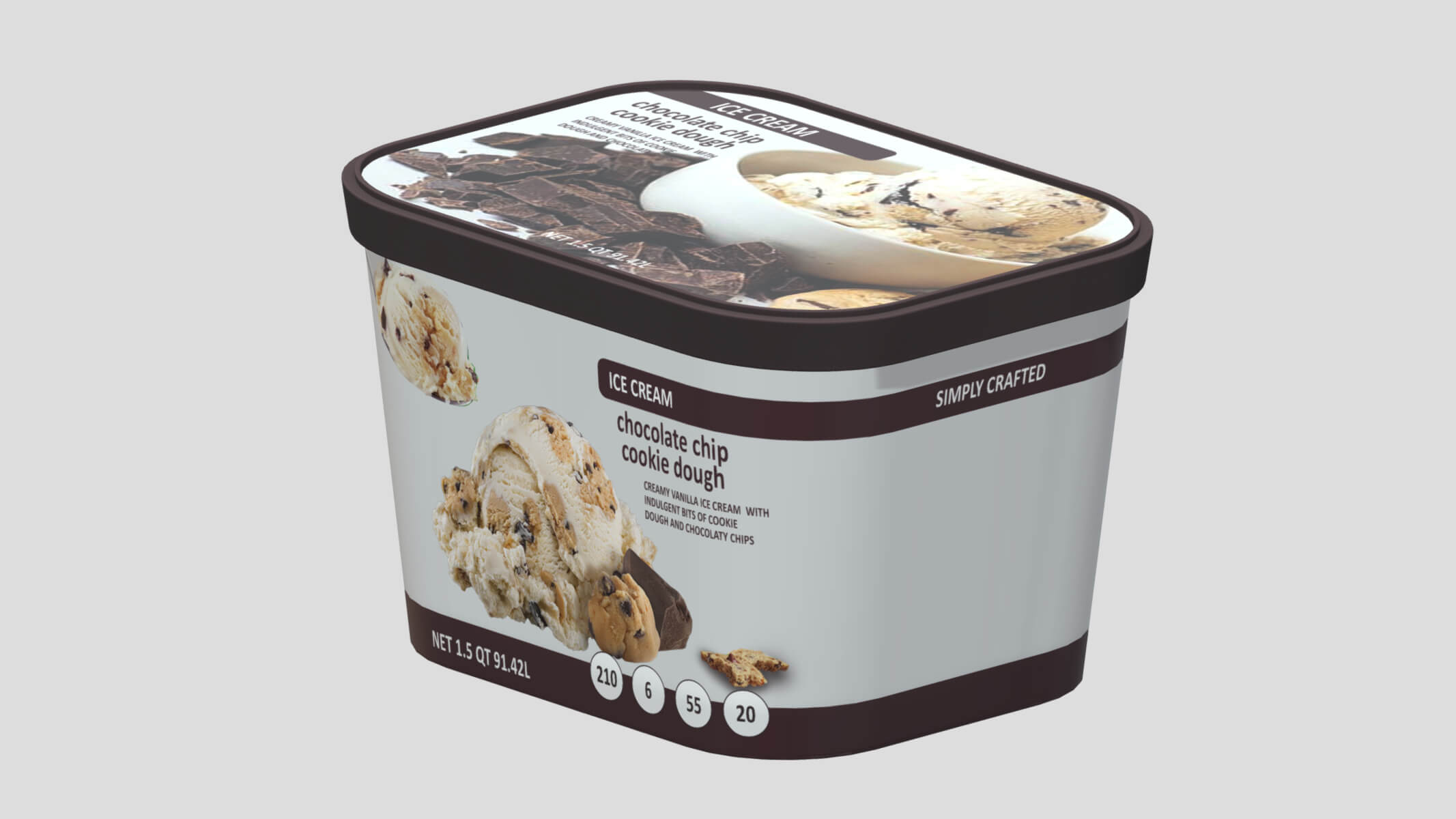 Ice Cream Box 04 Low Poly - 3D Model by frezzy