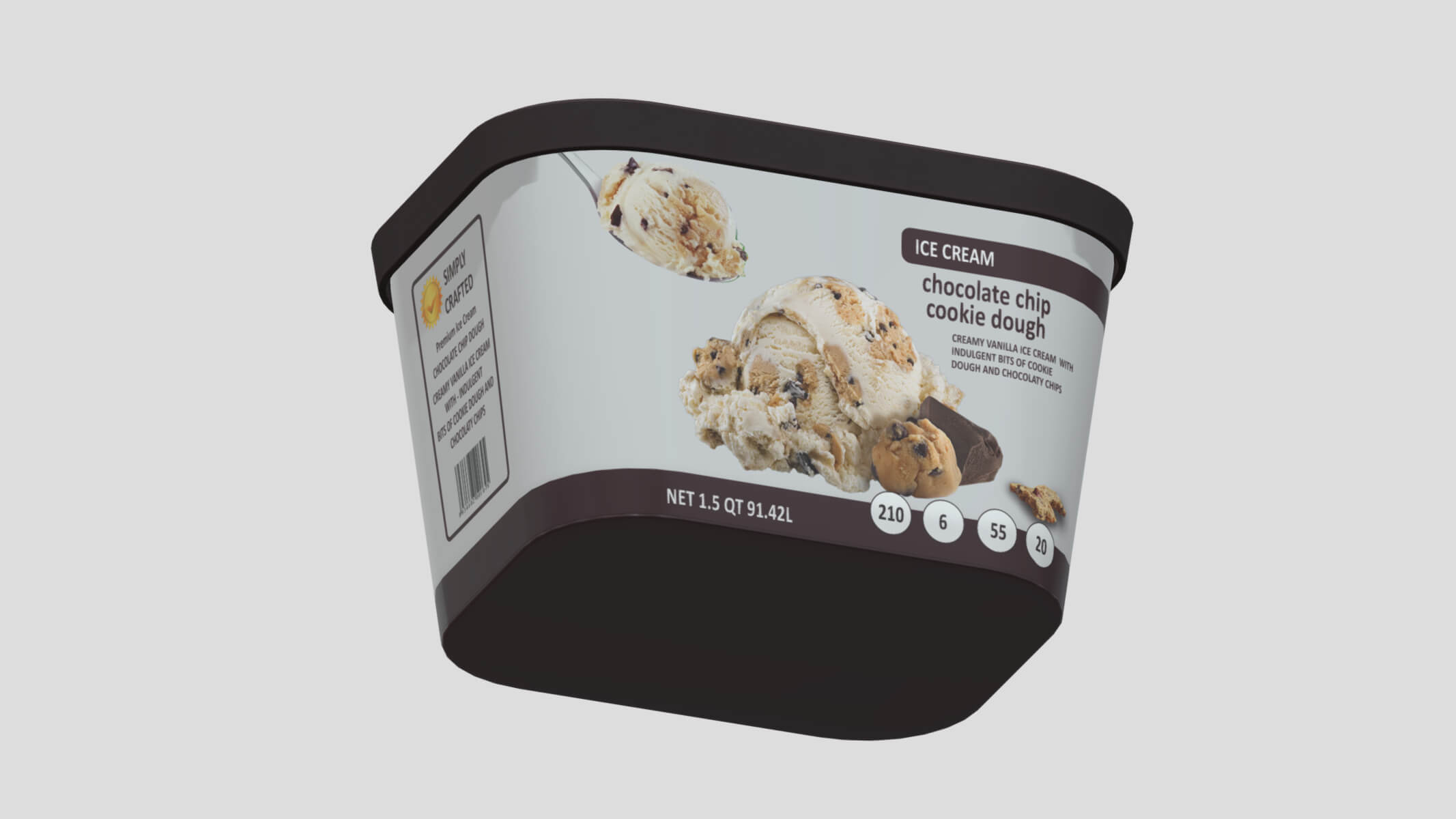 Ice Cream Box 04 Low Poly - 3D Model by frezzy