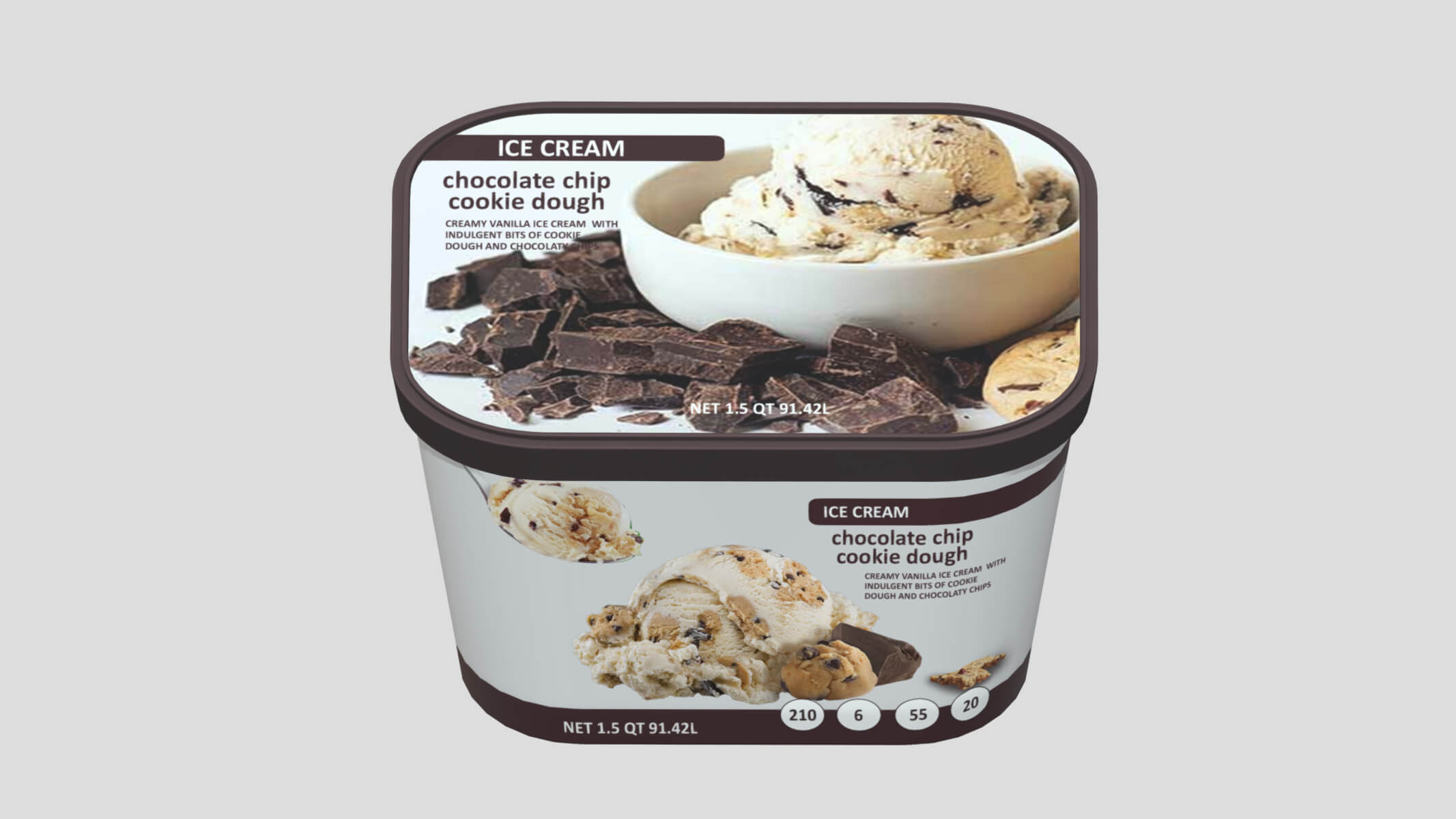 Ice Cream Box 04 Low Poly - 3D Model by frezzy