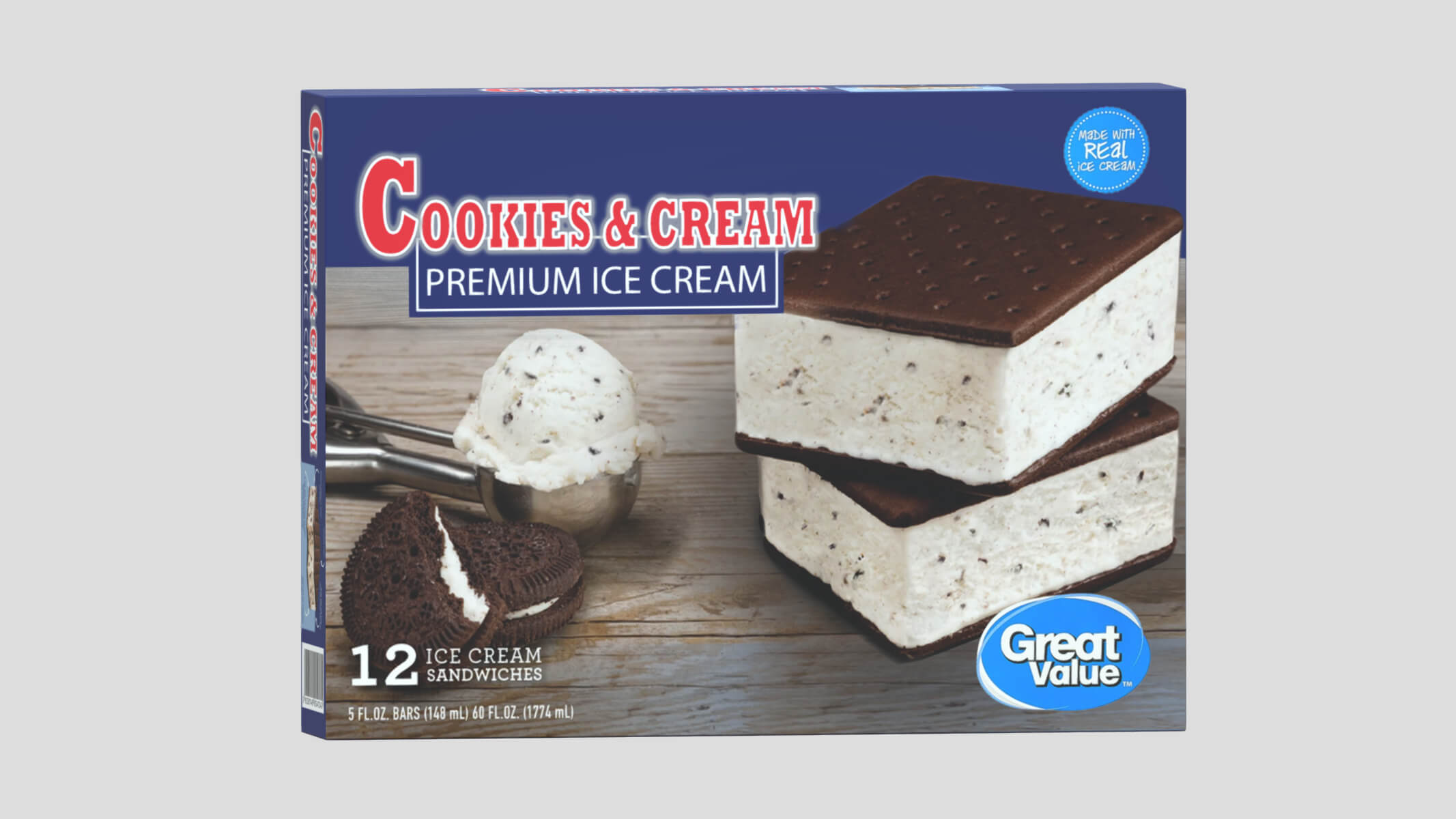 Ice Cream Sandwiches Box Low Poly - 3D Model by frezzy