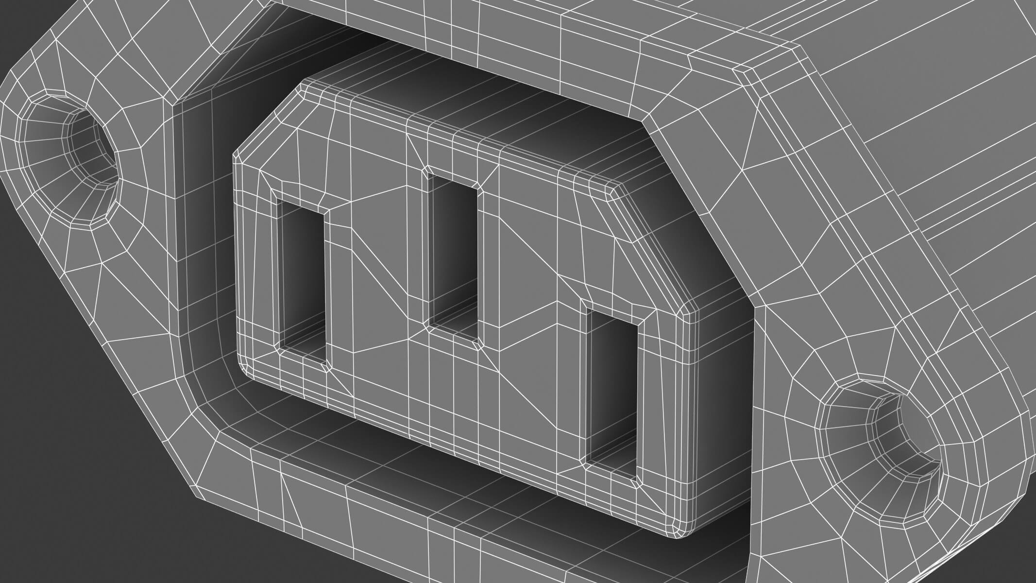 IEC 320 C13 - 3D Model by frezzy