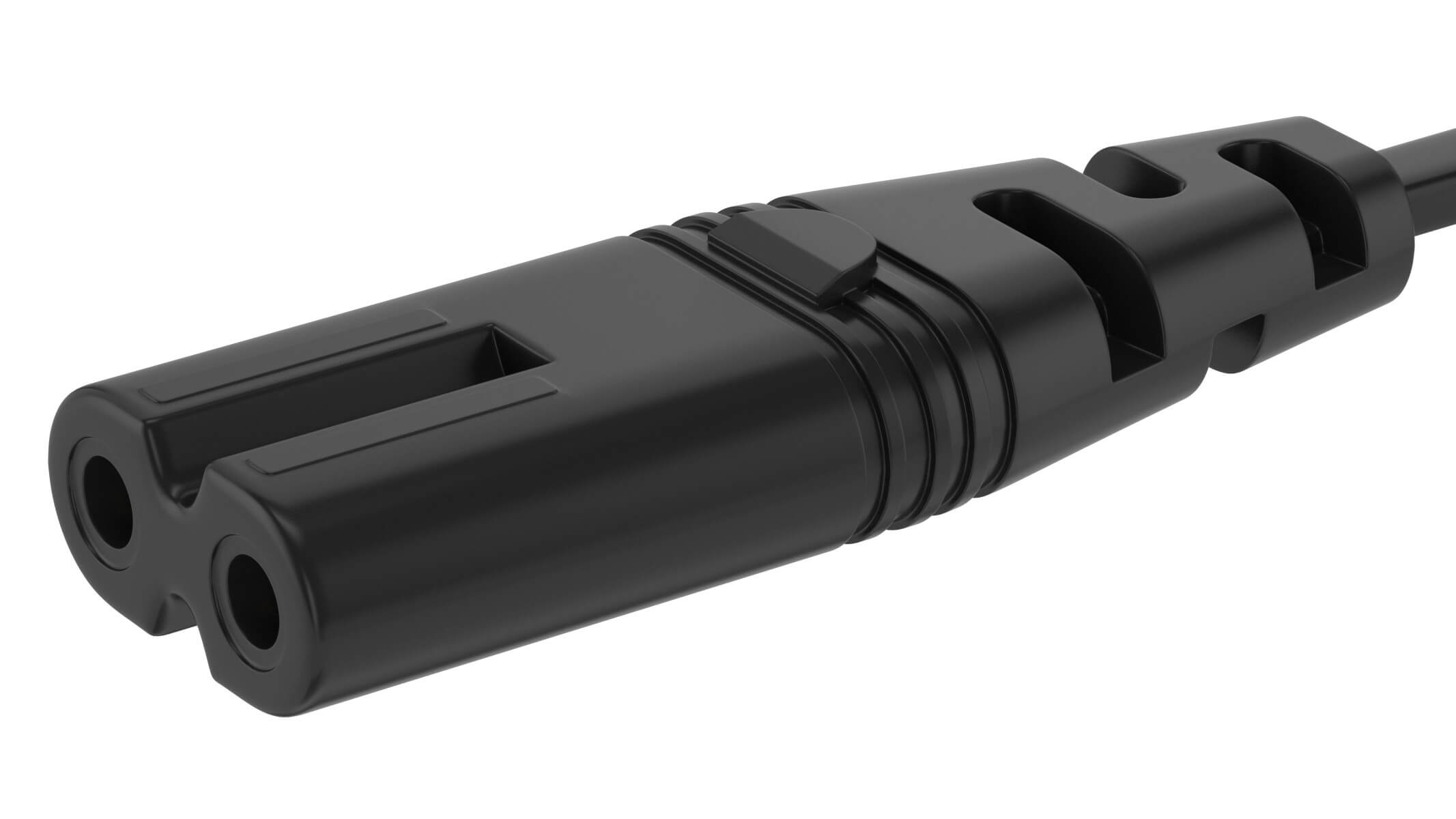 IEC 320 C8 Male - 3D Model by frezzy