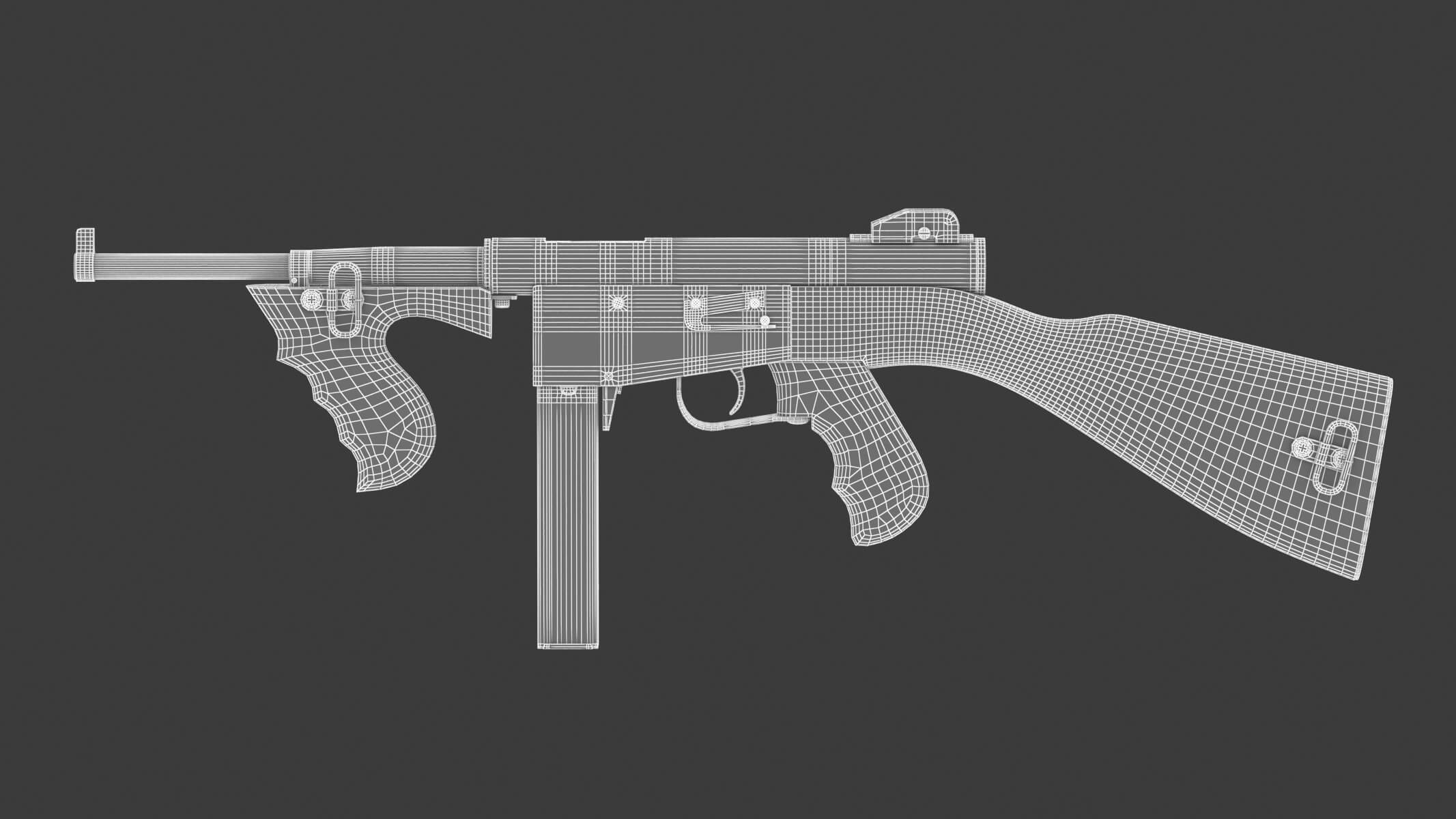 Ingram Model 6 Submachine Gun by frezzy