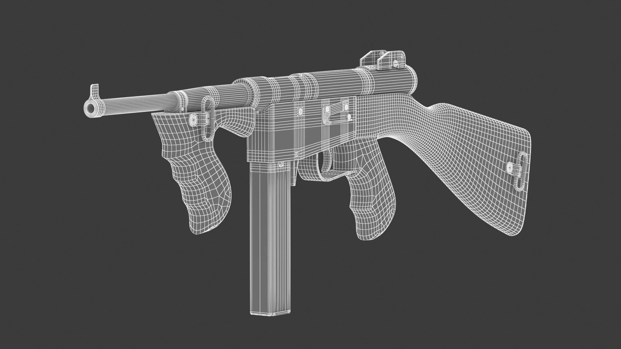 Ingram Model 6 Submachine Gun by frezzy