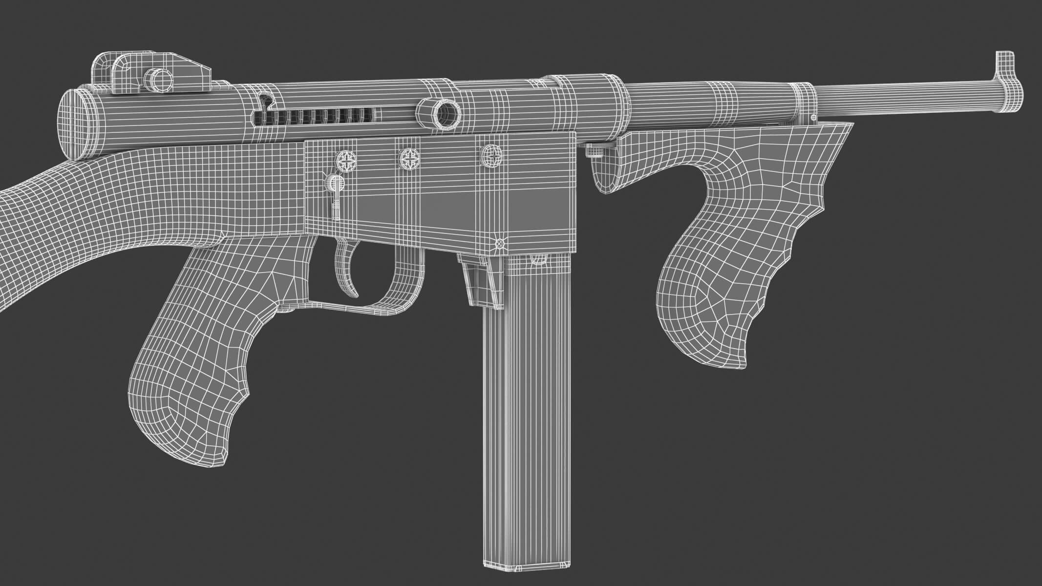 Ingram Model 6 Submachine Gun by frezzy