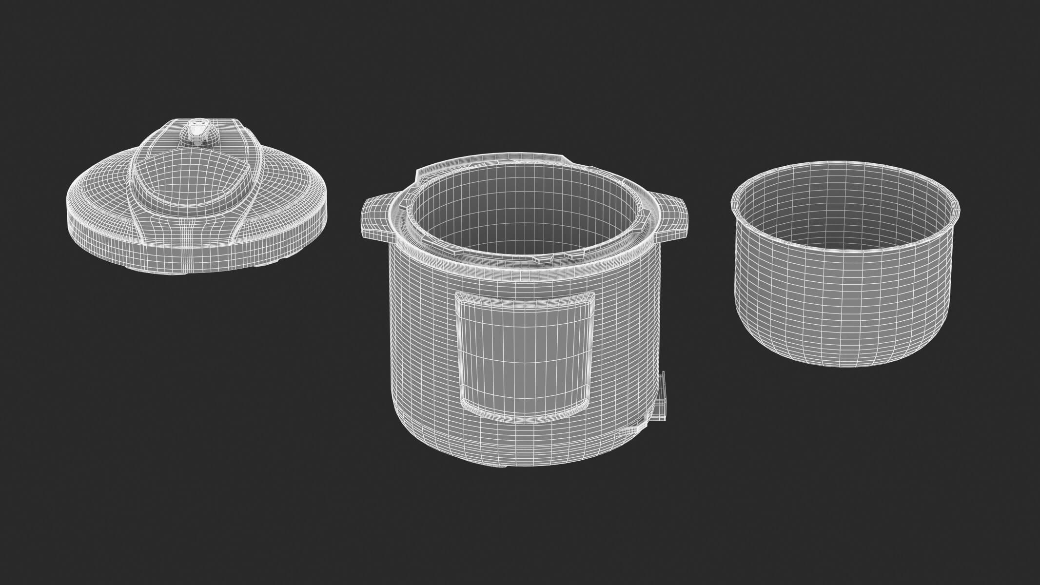 Instant Pot Lux 6-in-1 V3 (6 Quart) Electric Pressure Cooker 3D Model ...