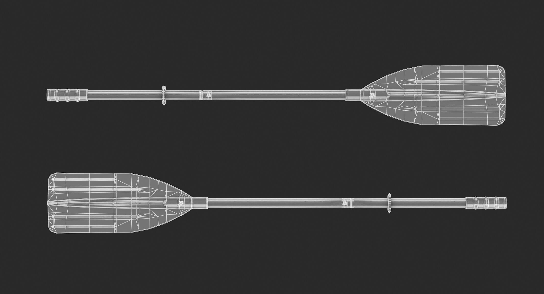 Intex Boat Oars - 3D Model by frezzy