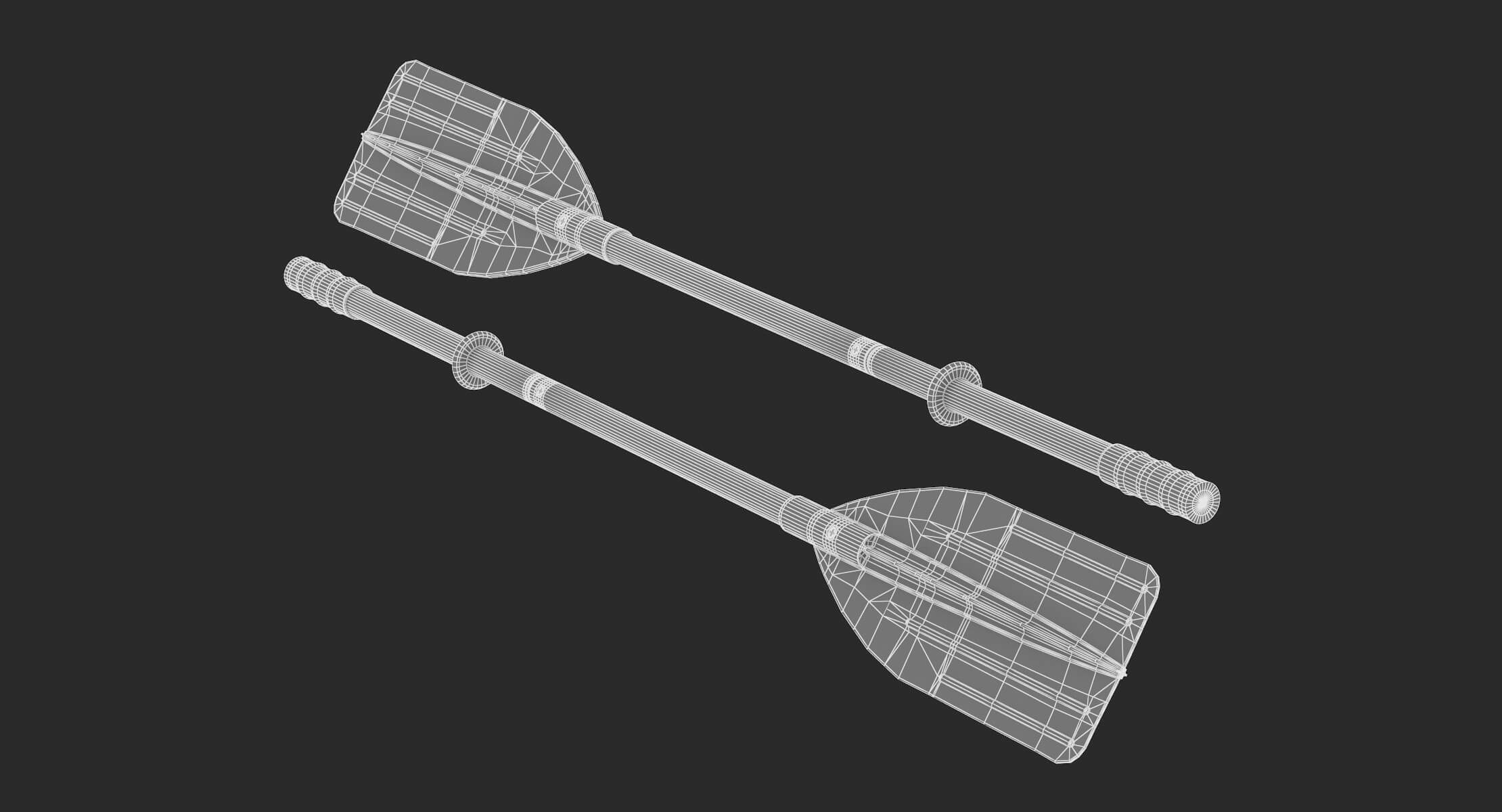 Intex Boat Oars - 3D Model by frezzy