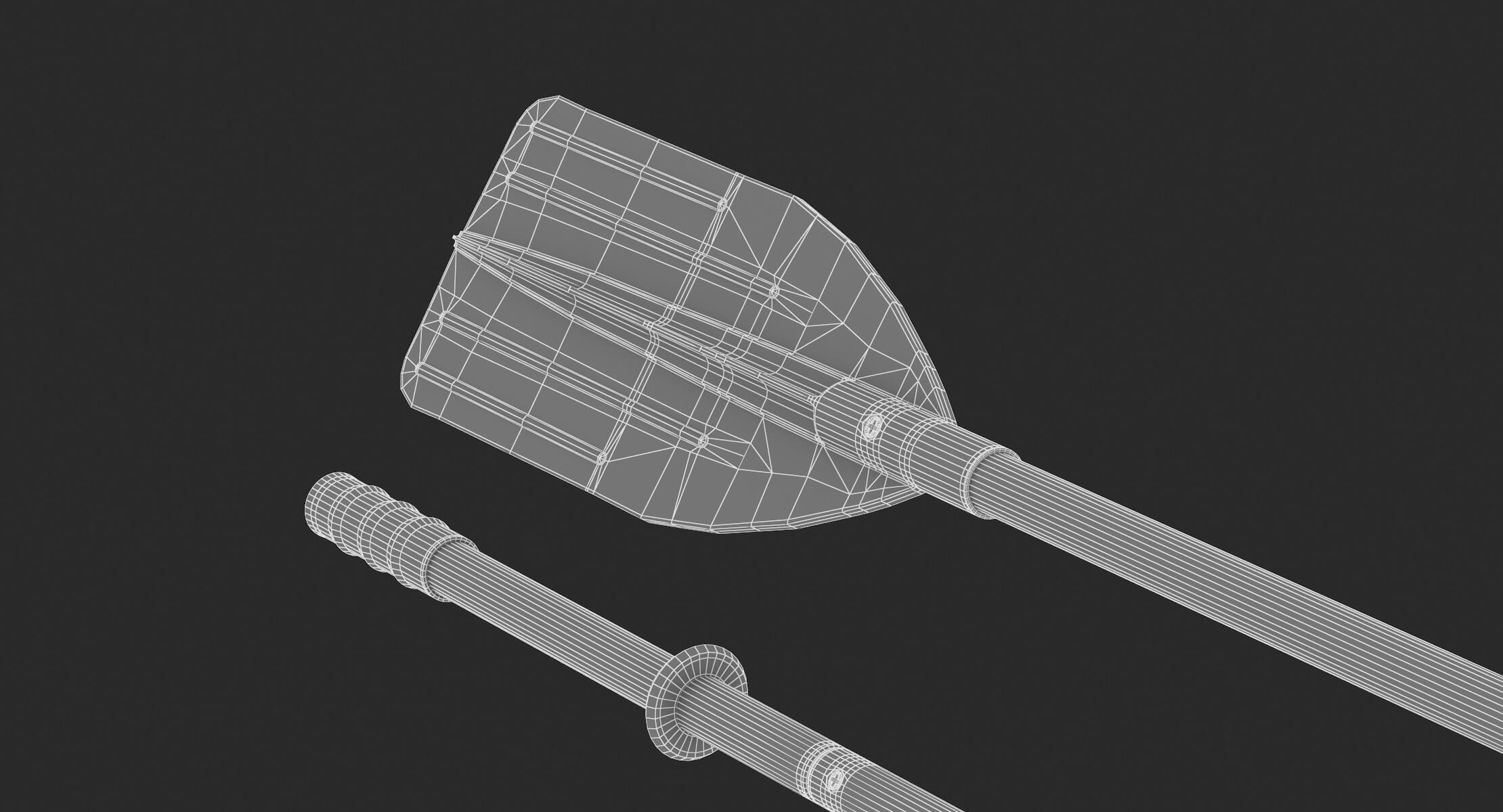 Intex Boat Oars - 3D Model by frezzy