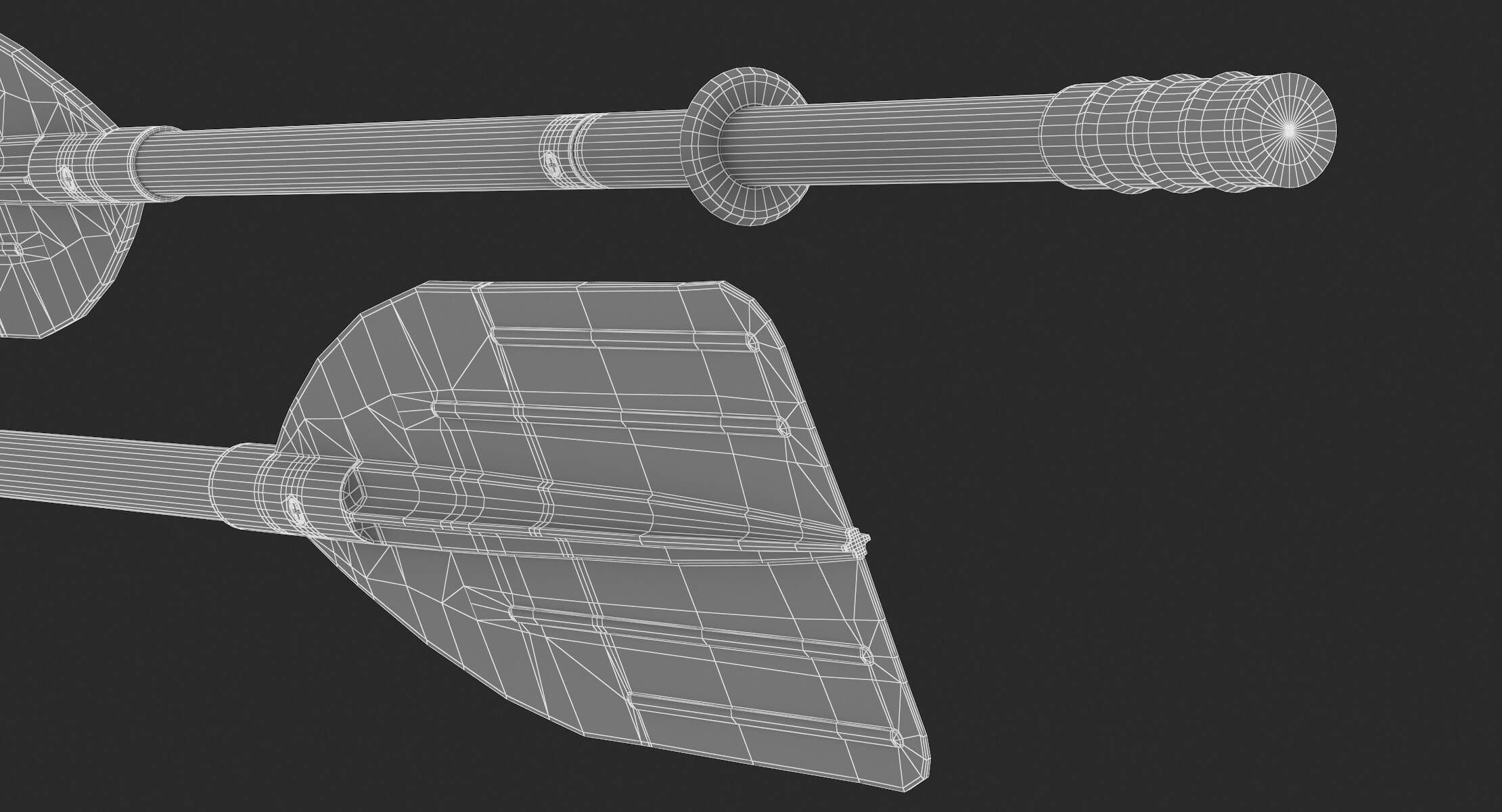 Intex Boat Oars - 3D Model by frezzy