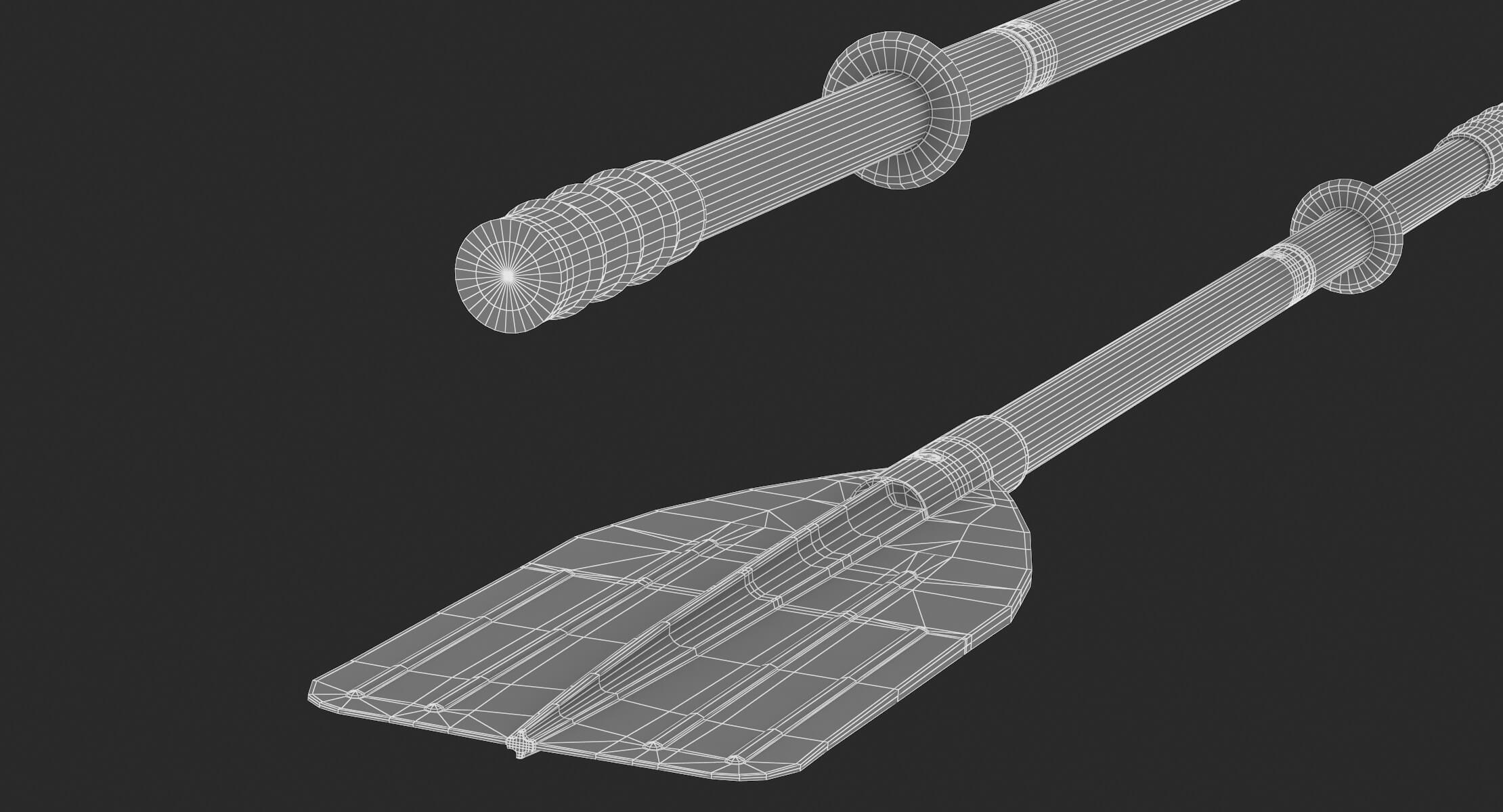 Intex Boat Oars - 3D Model by frezzy