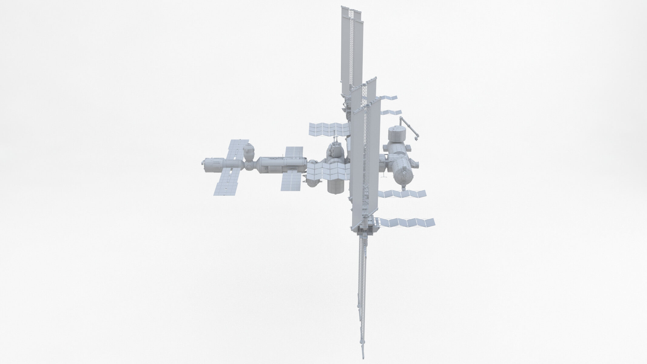 International Space Station (ISS) - 3D Model by frezzy