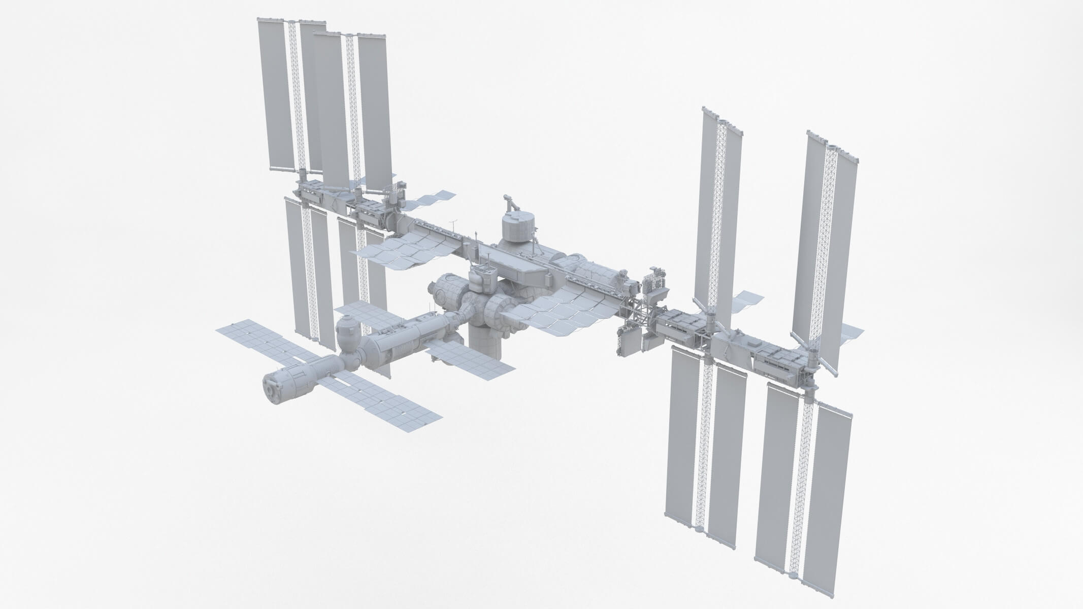 International Space Station (ISS) - 3D Model by frezzy