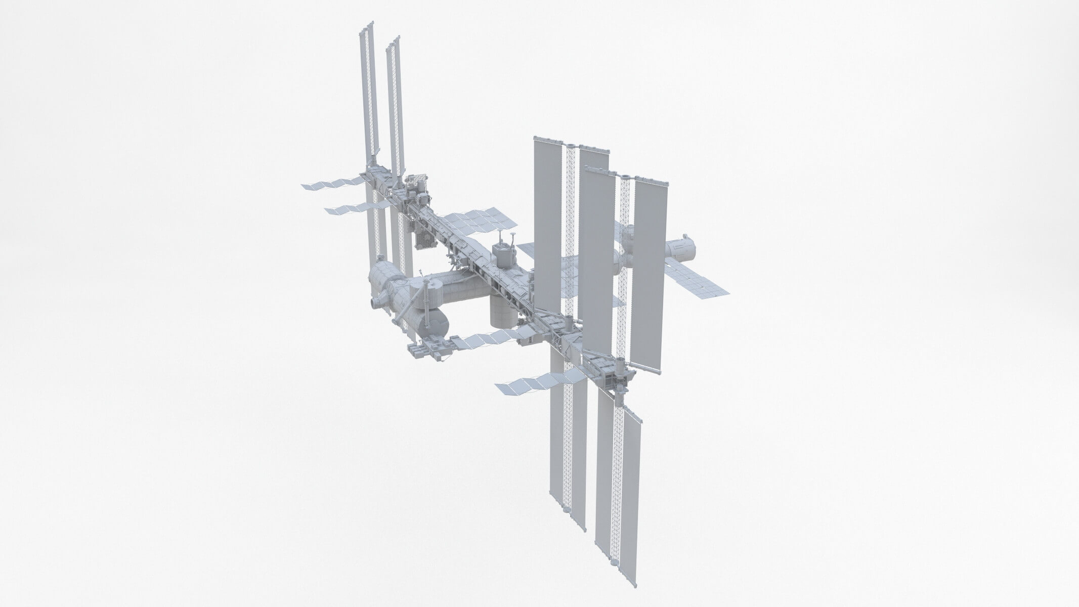 International Space Station (ISS) - 3D Model by frezzy