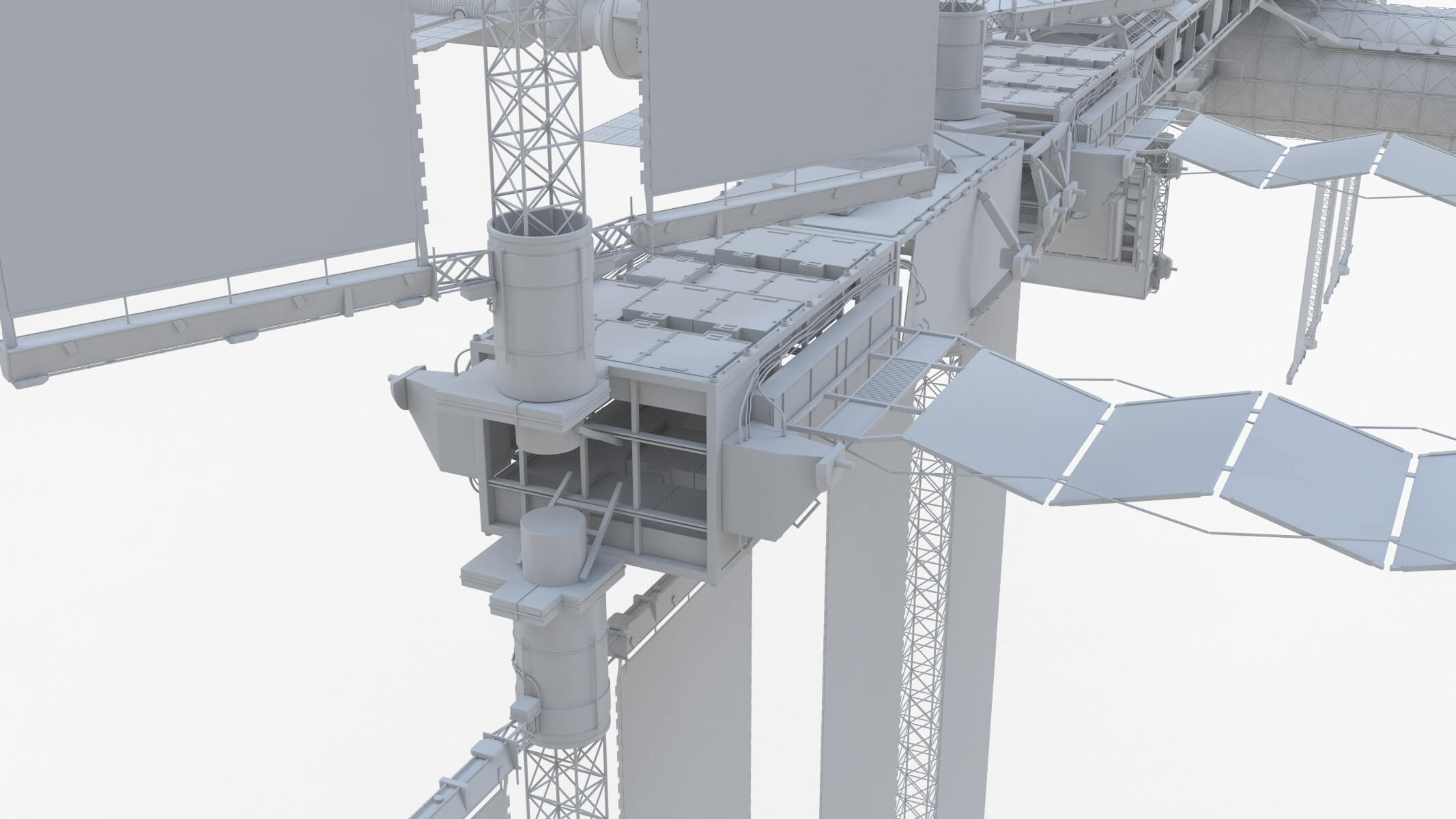 International Space Station (ISS) - 3D Model by frezzy