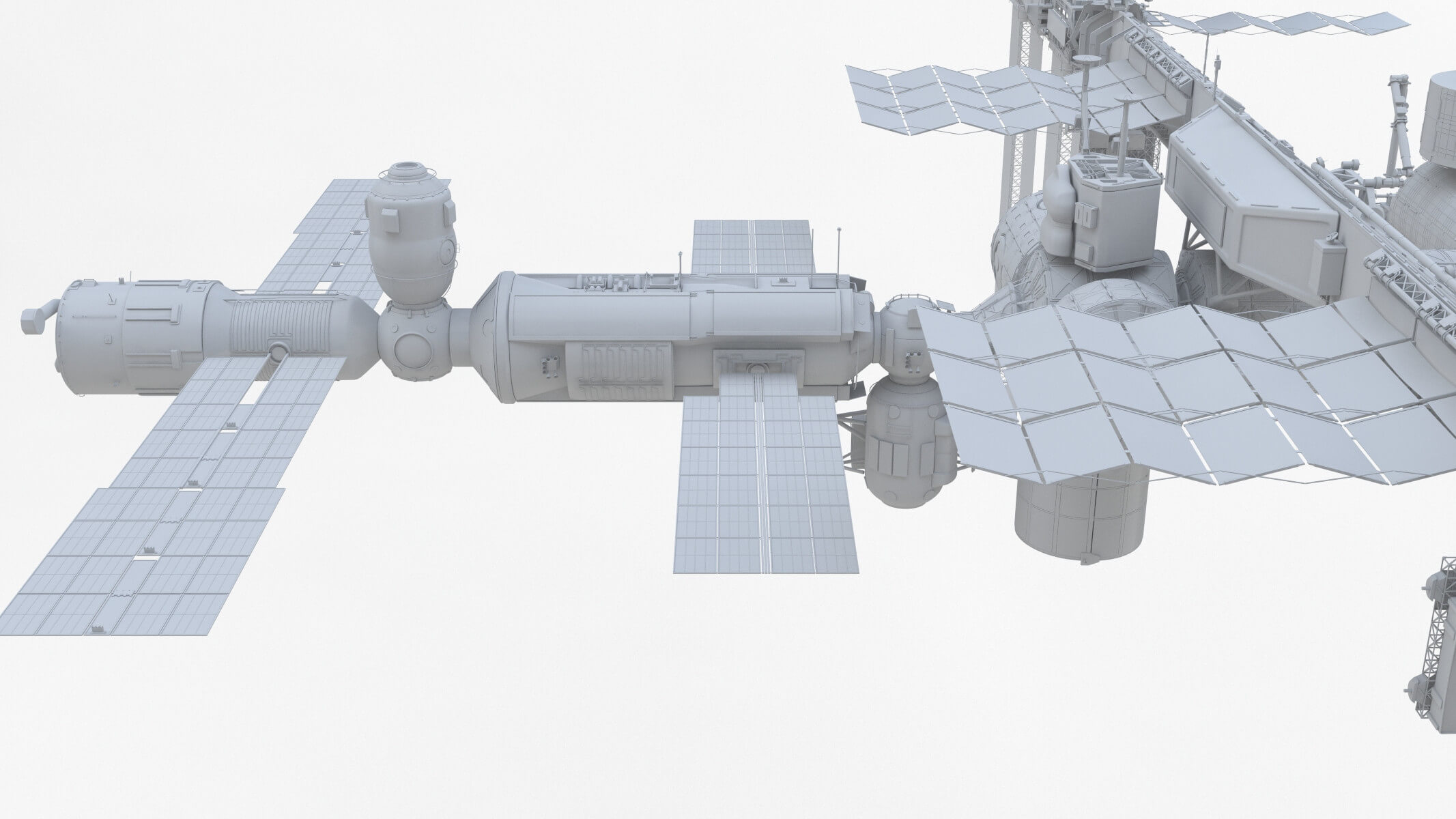 International Space Station (ISS) - 3D Model by frezzy