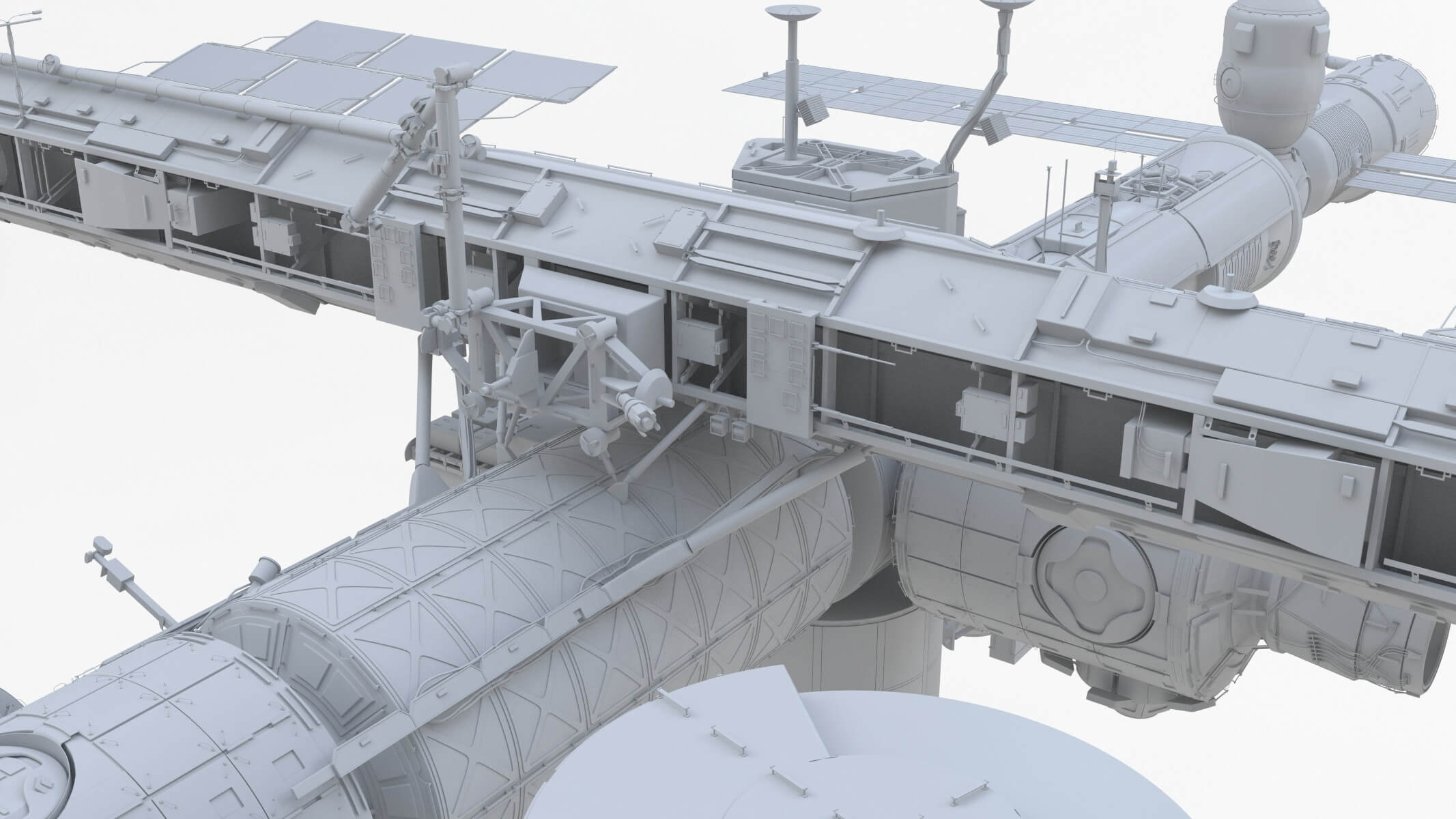 International Space Station (ISS) - 3D Model by frezzy