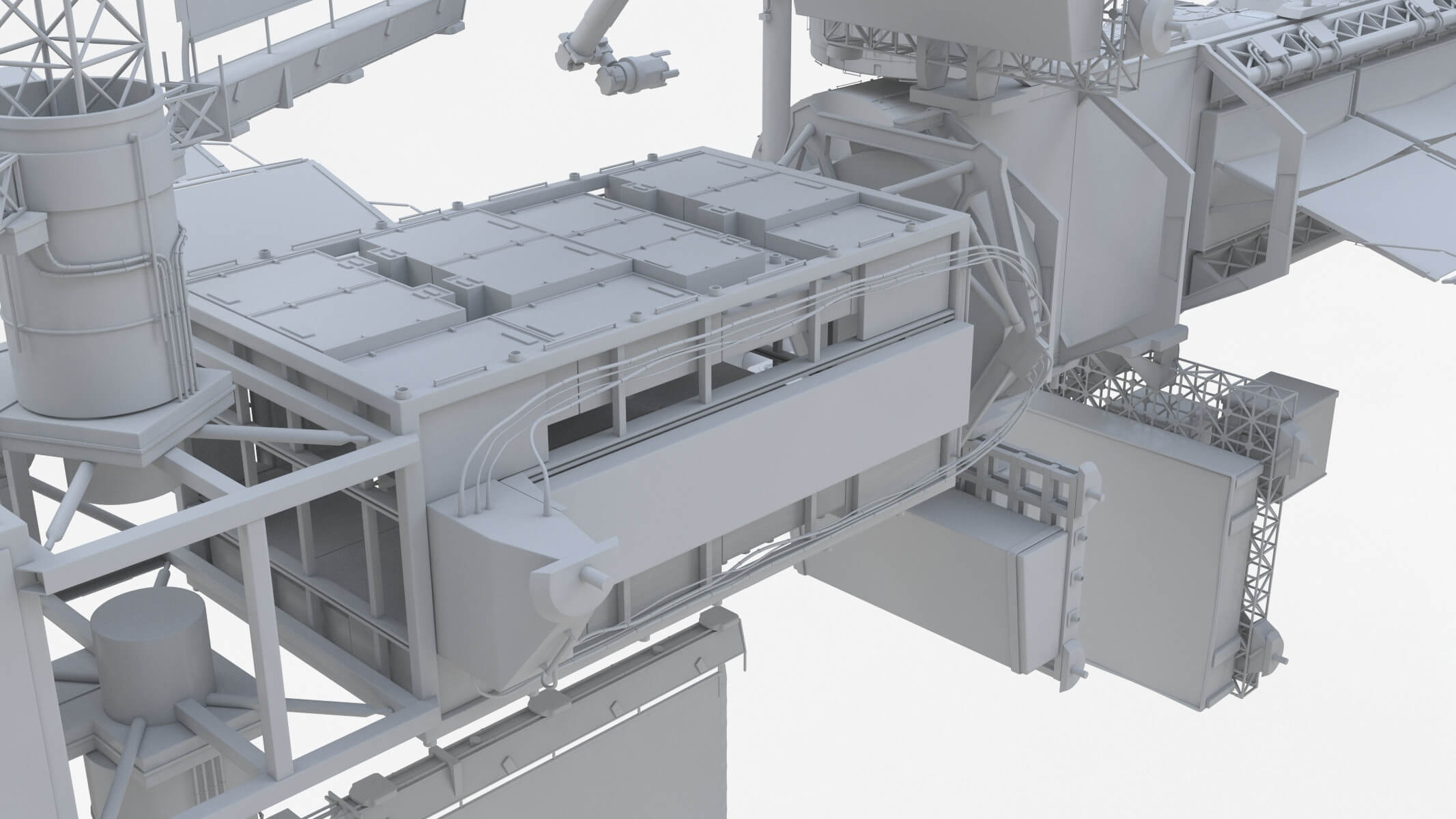 International Space Station (ISS) - 3D Model by frezzy