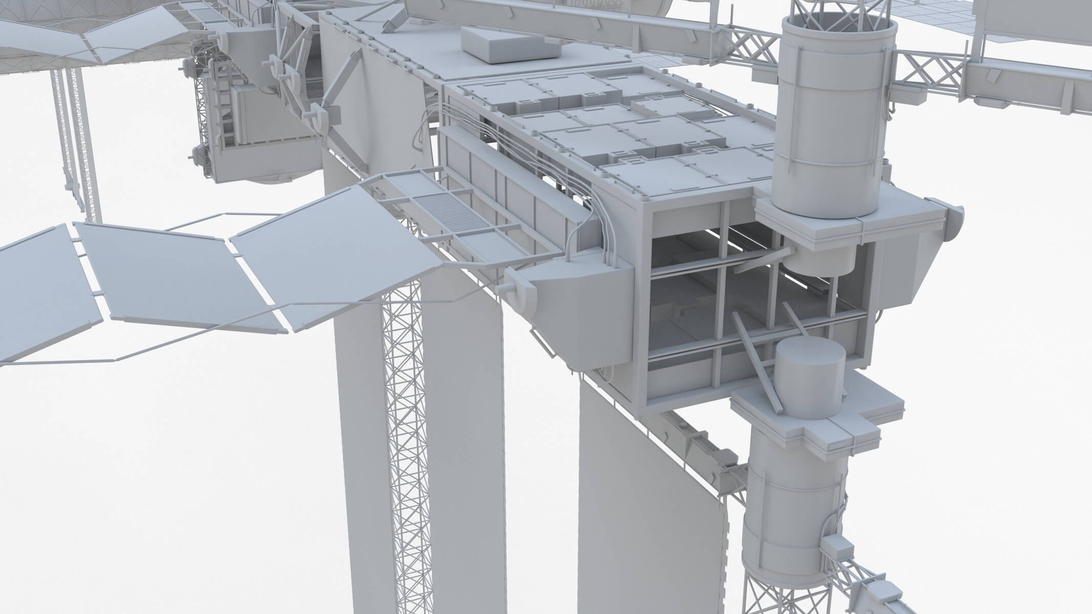 International Space Station (ISS) - 3D Model by frezzy