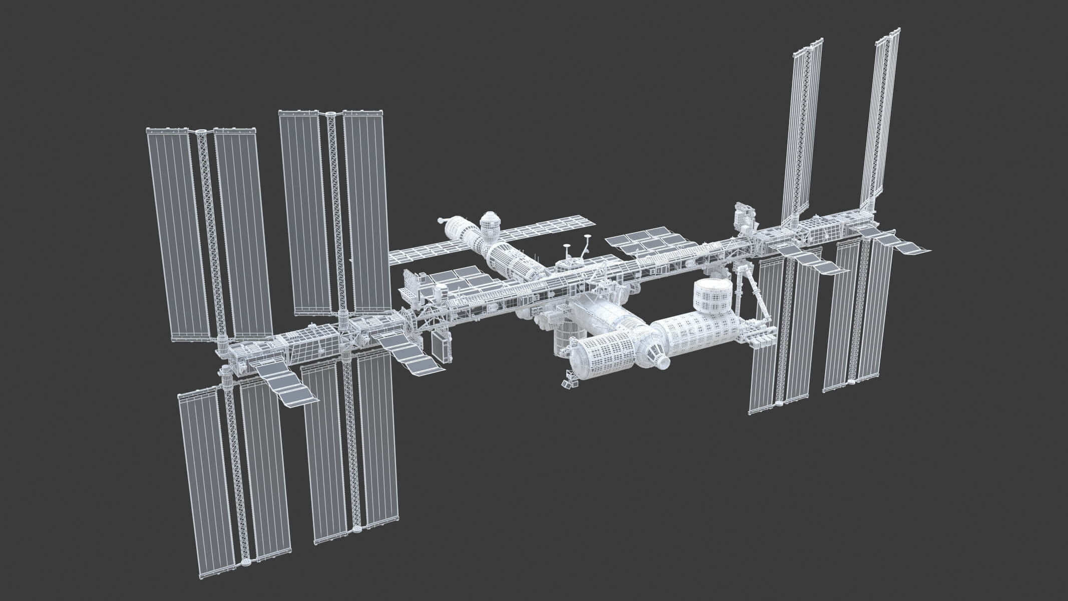 International Space Station (ISS) - 3D Model by frezzy