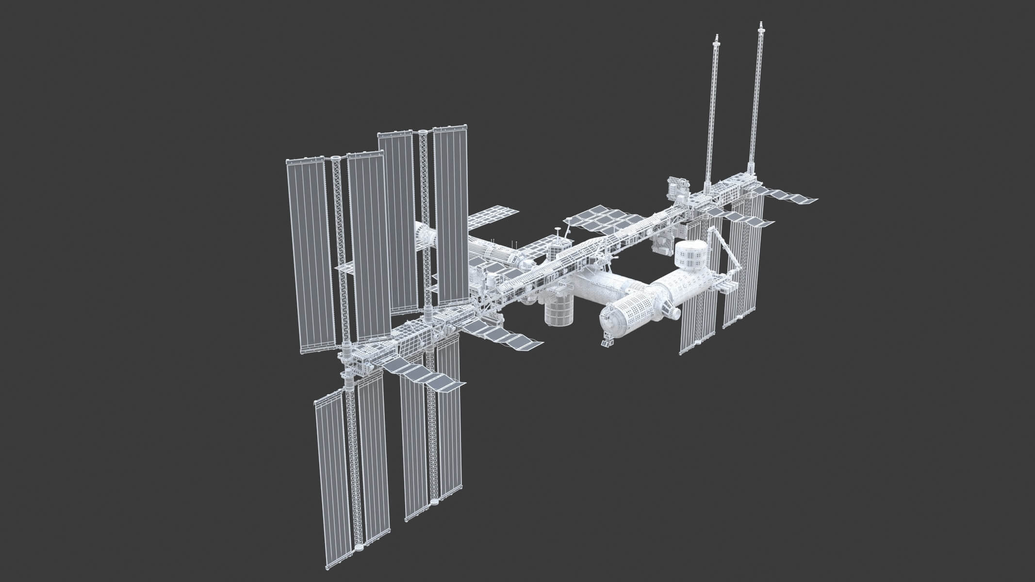 International Space Station (ISS) - 3D Model by frezzy