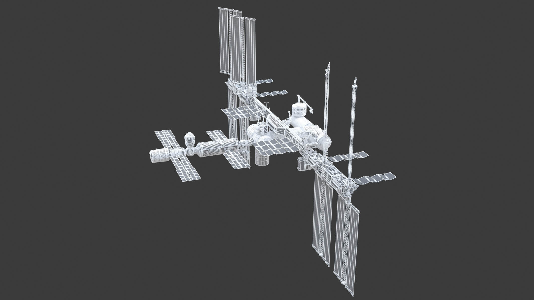 International Space Station (ISS) - 3D Model by frezzy