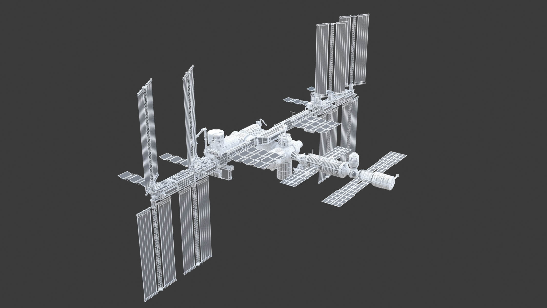 International Space Station (ISS) - 3D Model by frezzy