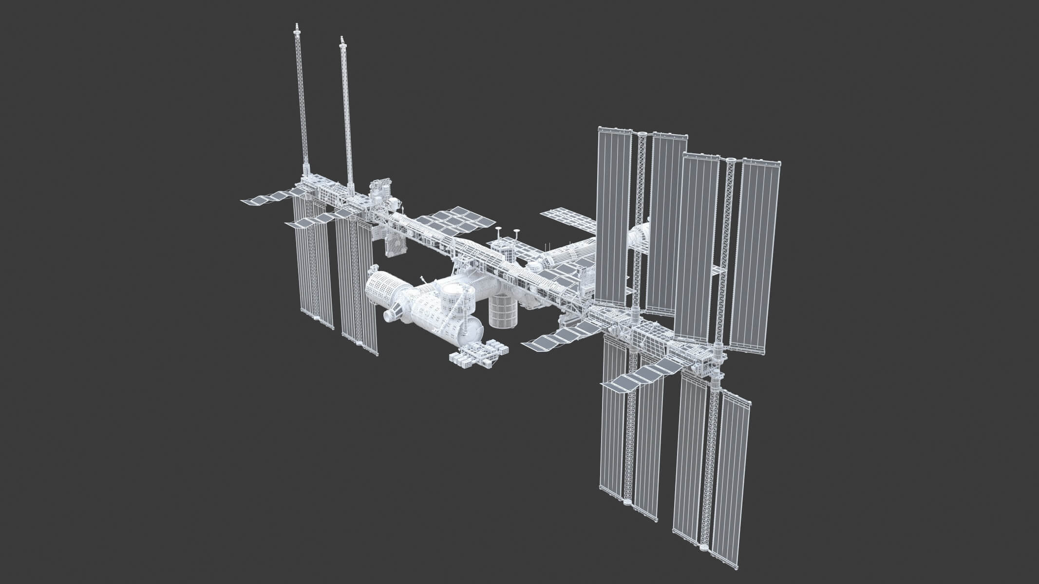 International Space Station (ISS) - 3D Model by frezzy