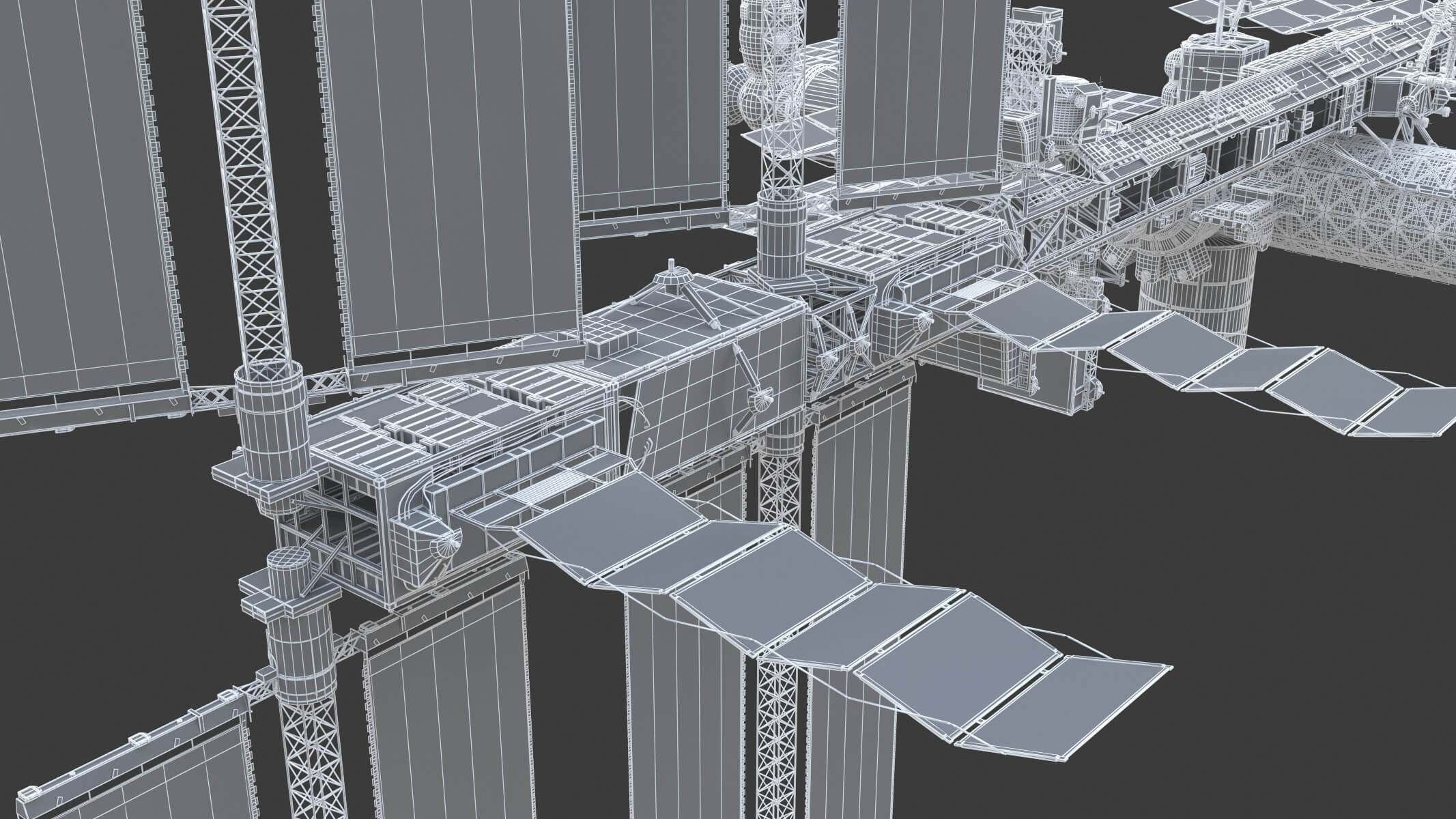International Space Station (ISS) - 3D Model by frezzy